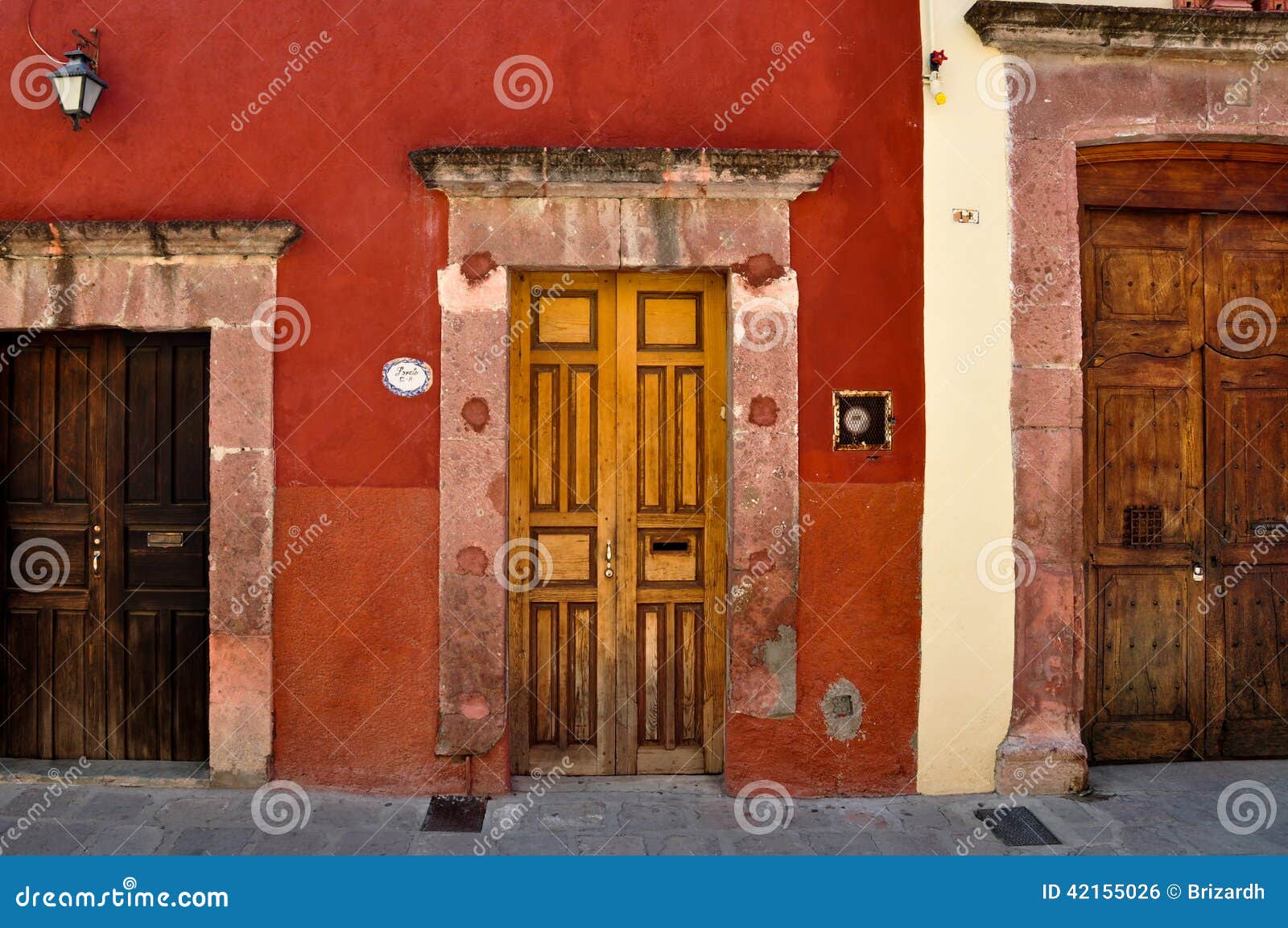 Three Red Doors Royalty-Free Stock Photo | CartoonDealer.com #14685135