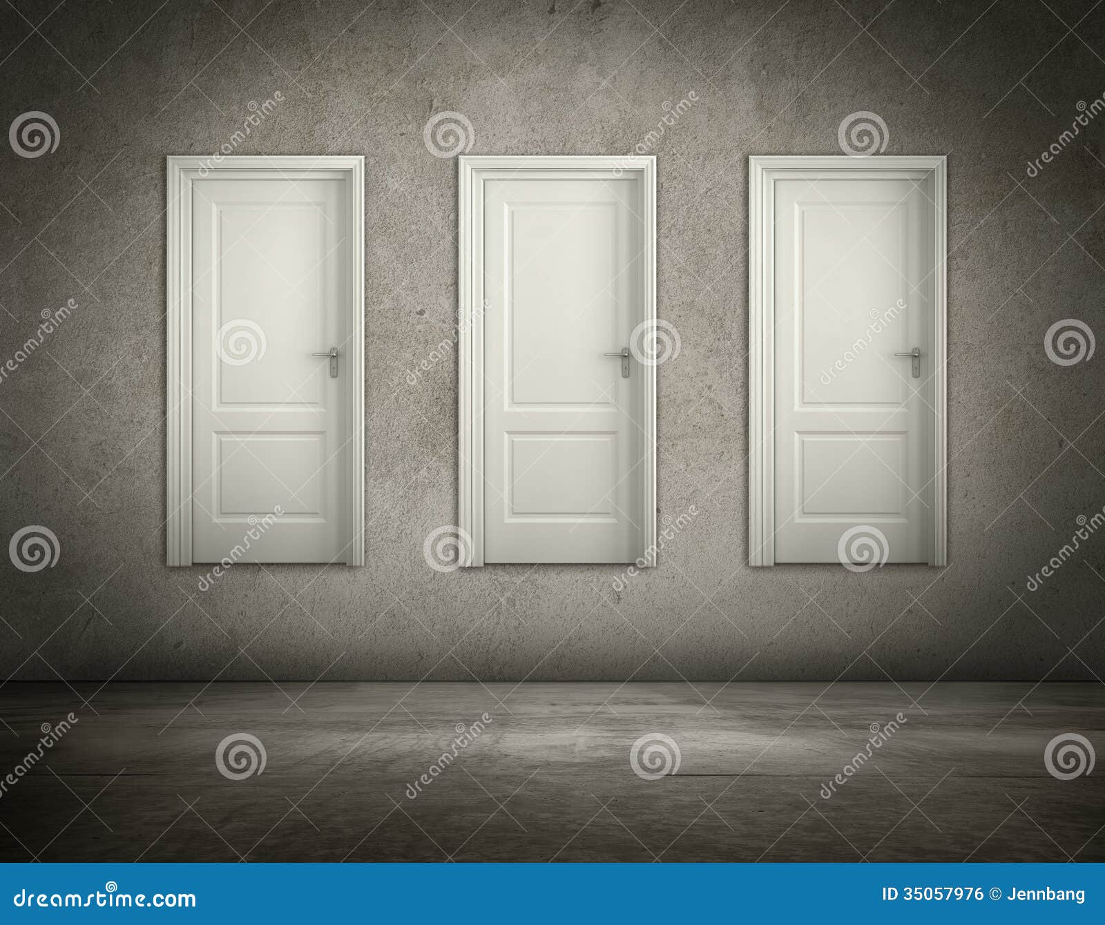 Three Doors Stock Photo | CartoonDealer.com #14559300