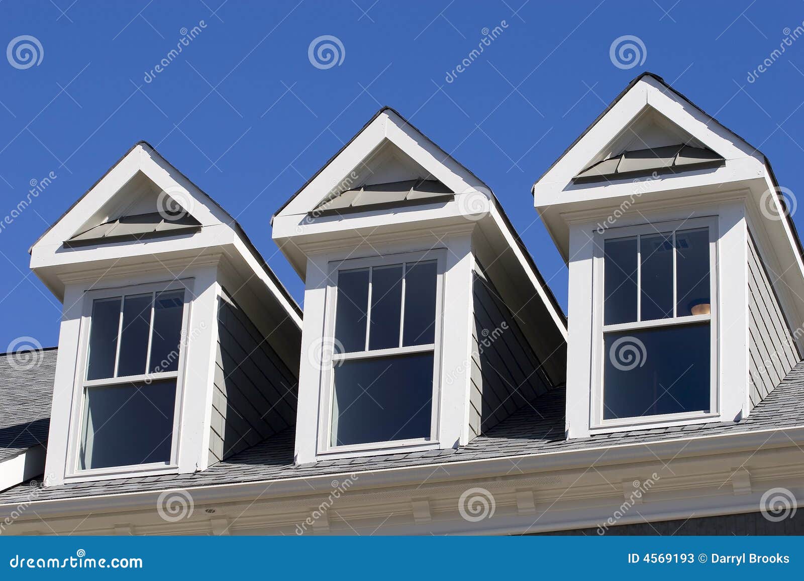 Three Dormers stock image. Image of houses, home, detail - 4569193