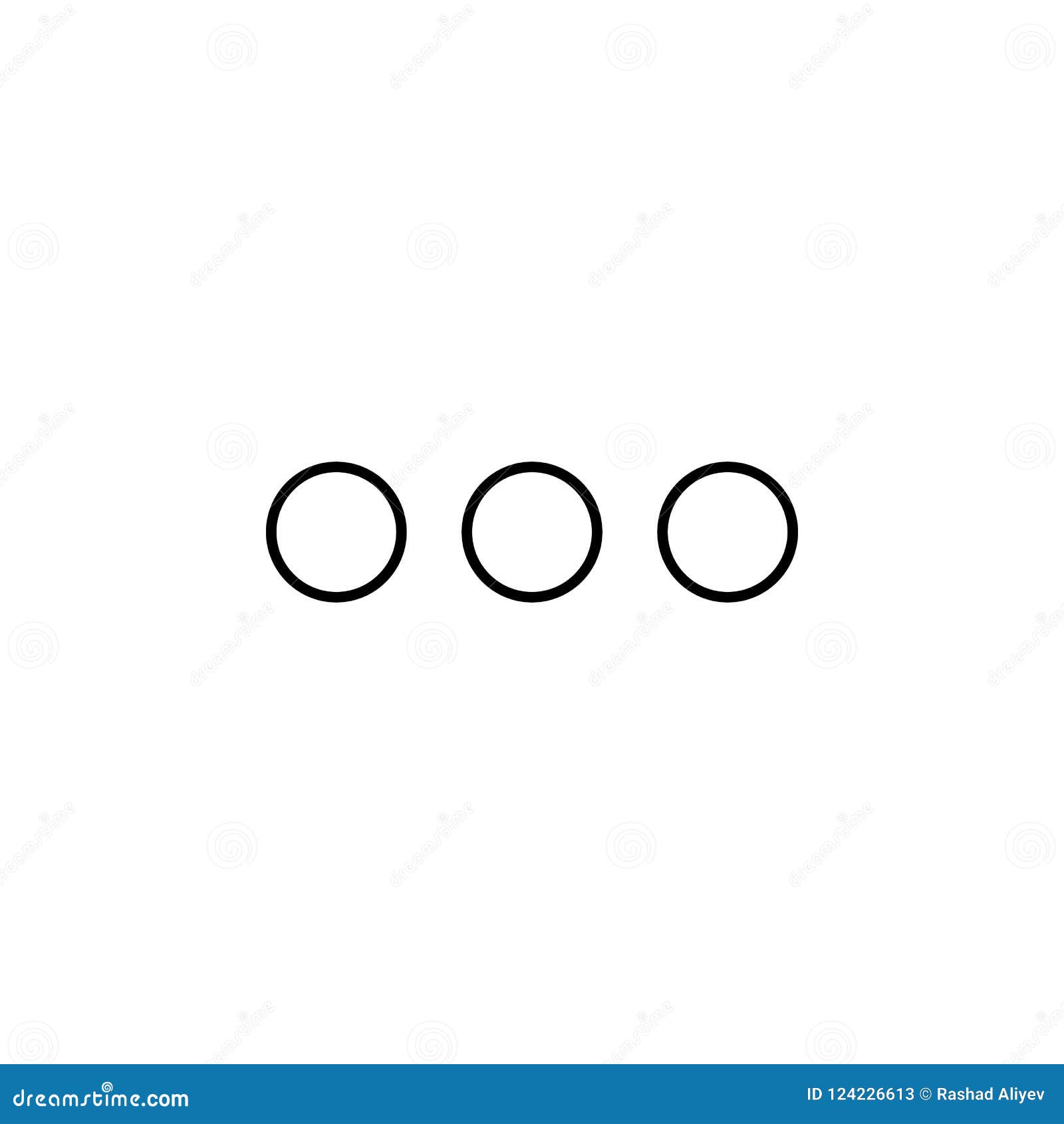 Three Dots Icon. Element of Simple Icon in Material Style for Mobile ...