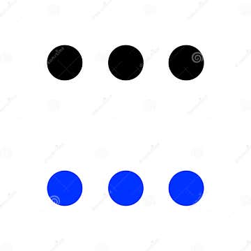 Three dots icon stock illustration. Illustration of label - 113547103