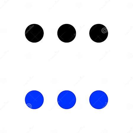 Three dots icon stock illustration. Illustration of label - 113547103