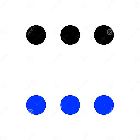 Three dots icon stock illustration. Illustration of label - 113547103