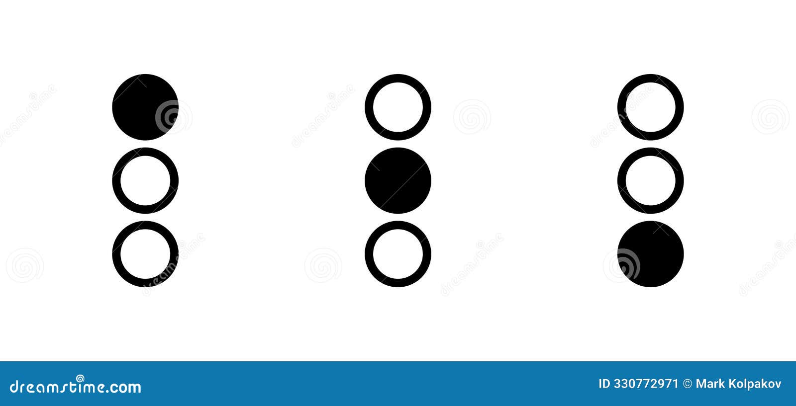 Three Dots for Menu and Settings Buttons. Set Social Media Icons Stock ...