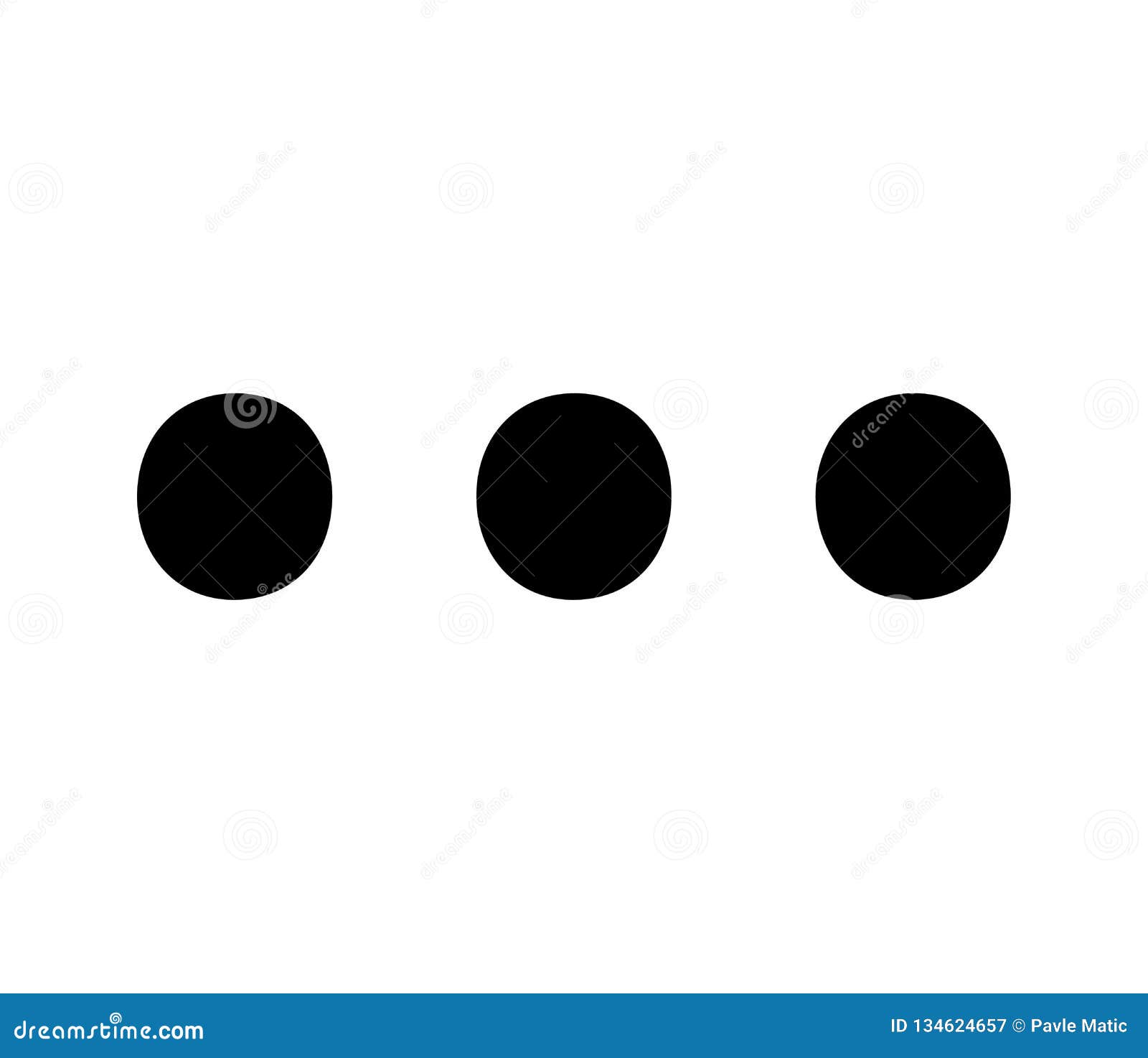 Three Dots In Brain Icon. Neural Science Symbol Cartoon Vector ...