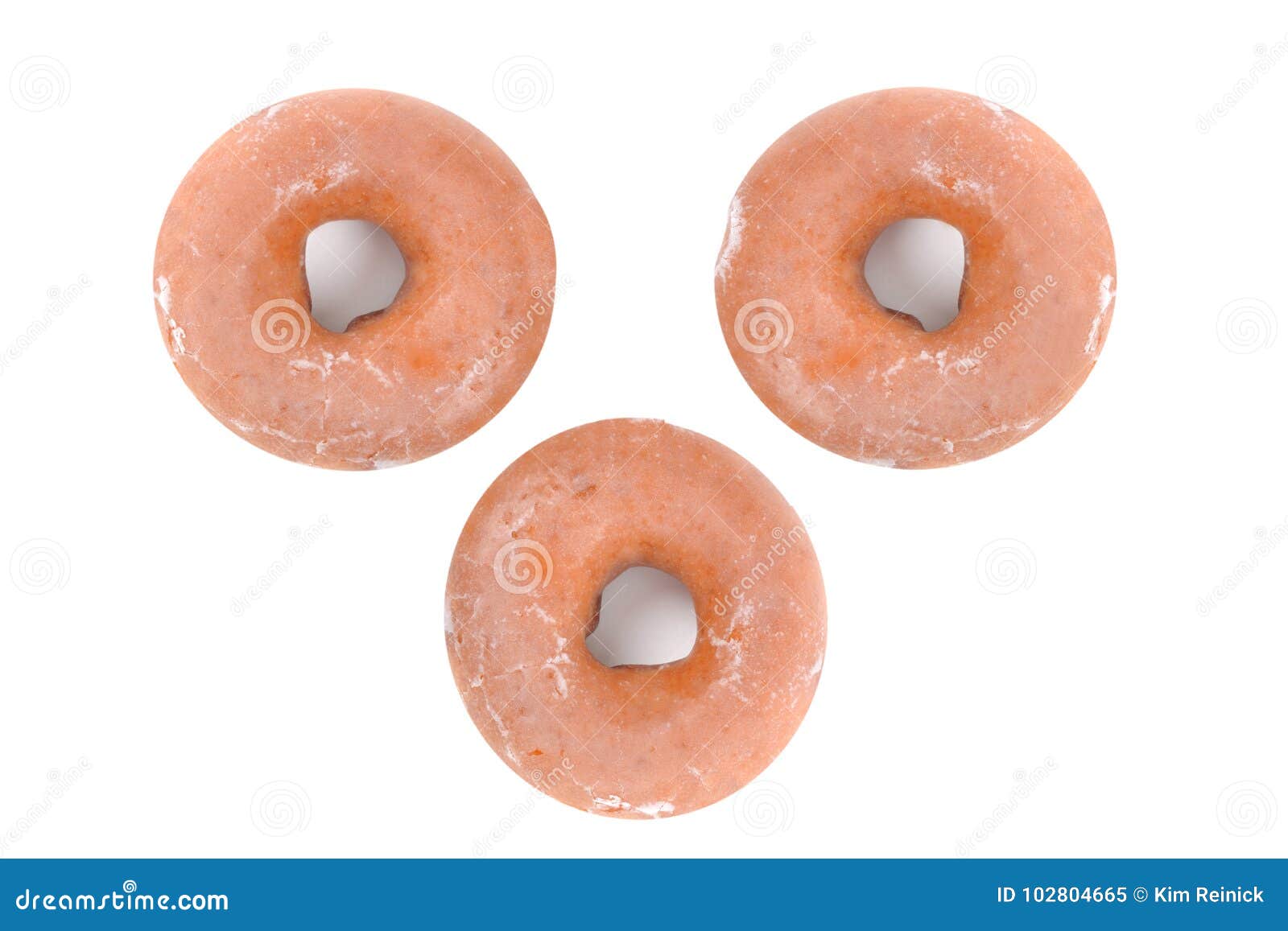 Three Doughnuts stock image. Image of fattening, treat - 102804665