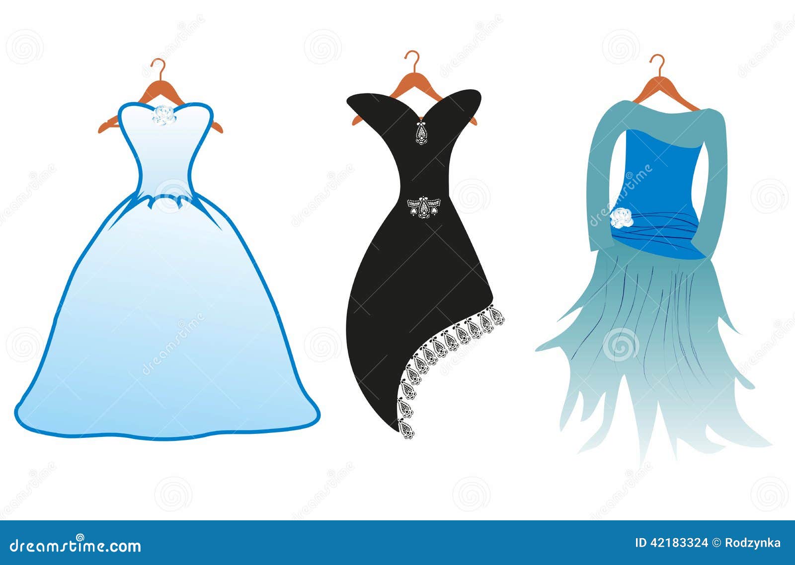 Three Dresses Royalty-Free Stock Photo | CartoonDealer.com #13827669