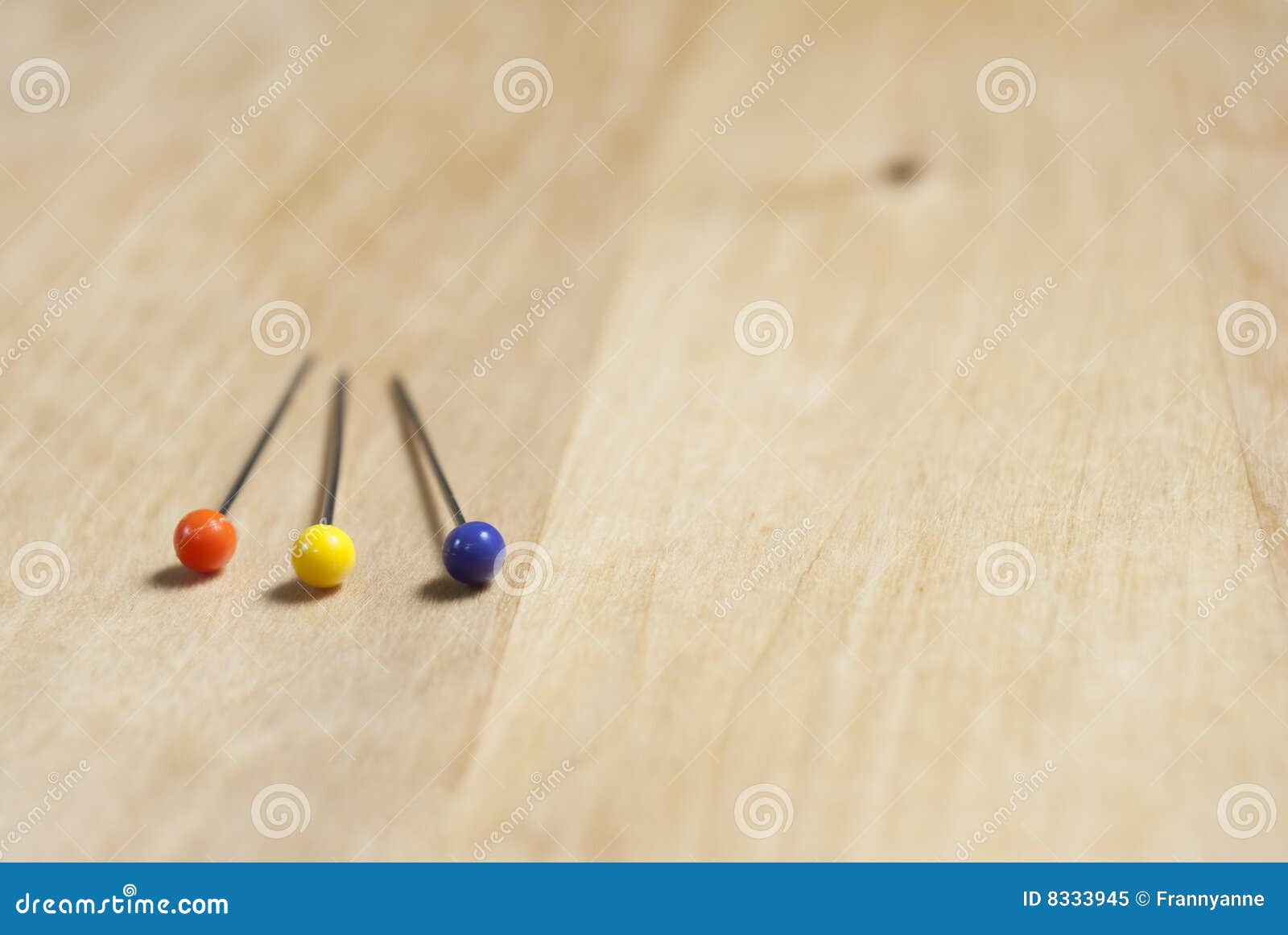 Three Dressmaking Pins - Closeup Stock Image - Image of orange, needle ...