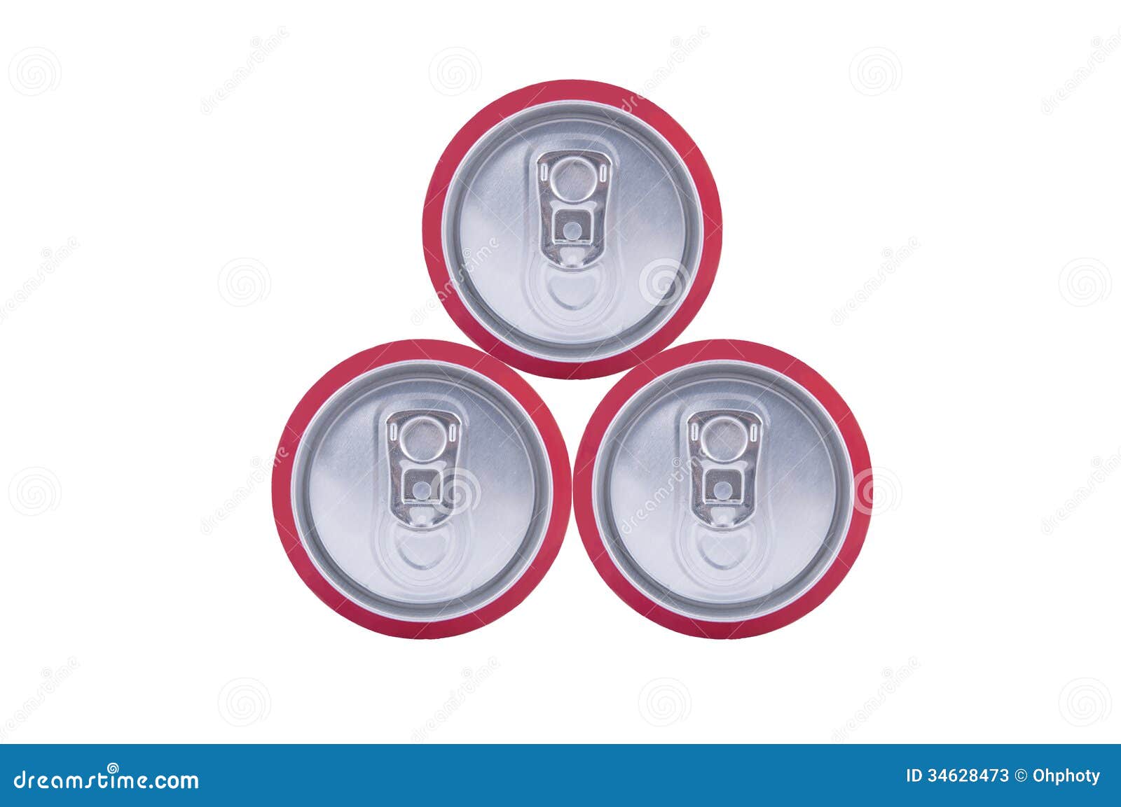 Three drink cans stock image. Image of circle, aluminum - 34628473