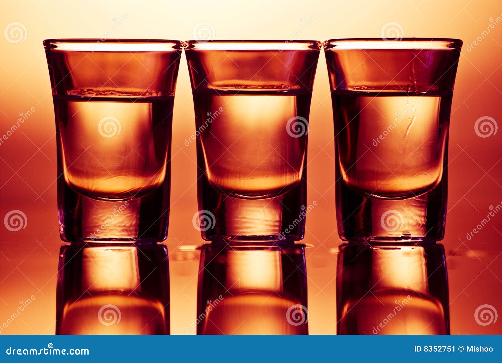 Three drinks stock image. Image of pure, party, reflection - 8352751