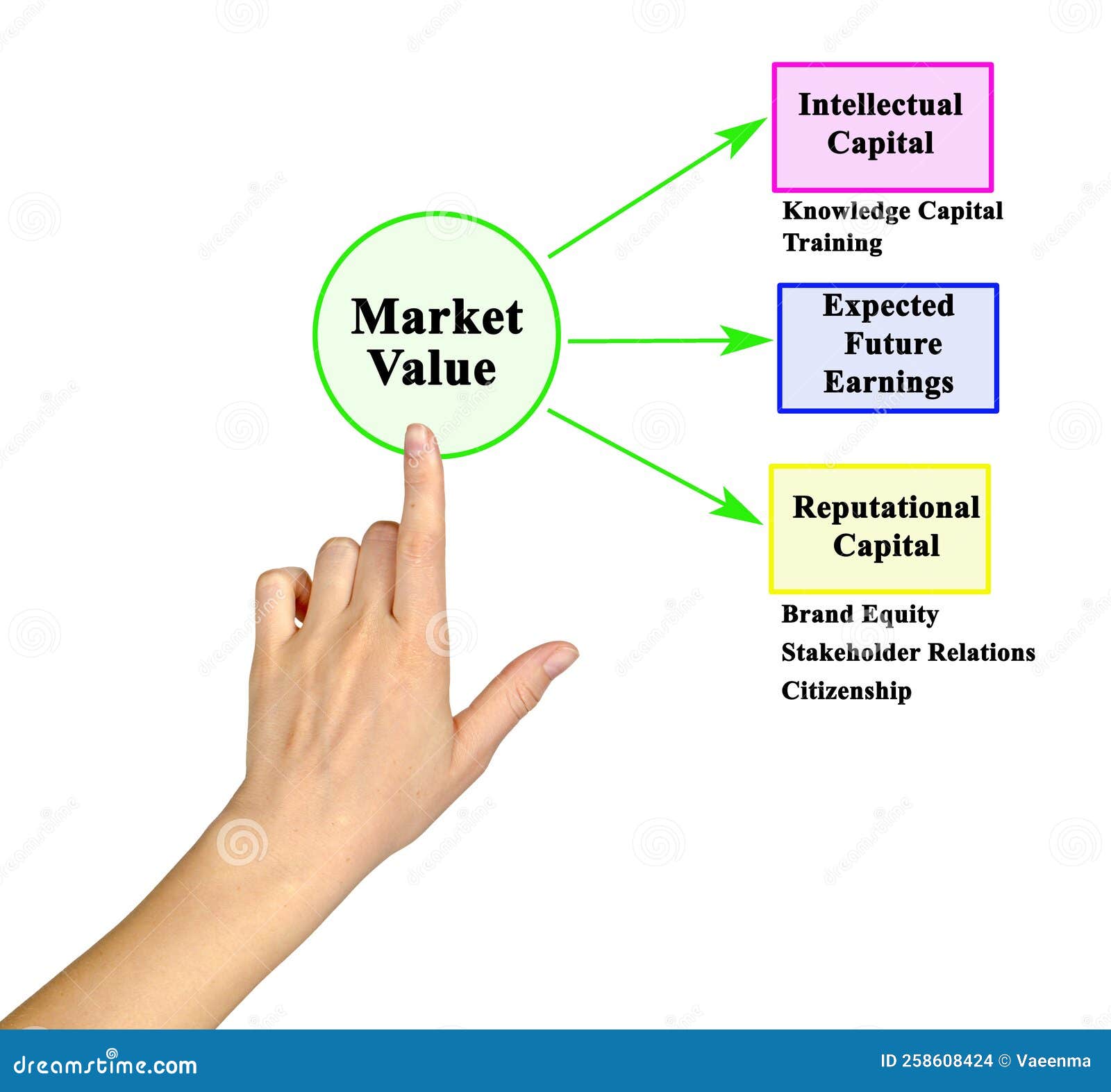 Drivers of Market Value stock photo. Image of hand, future - 258608424