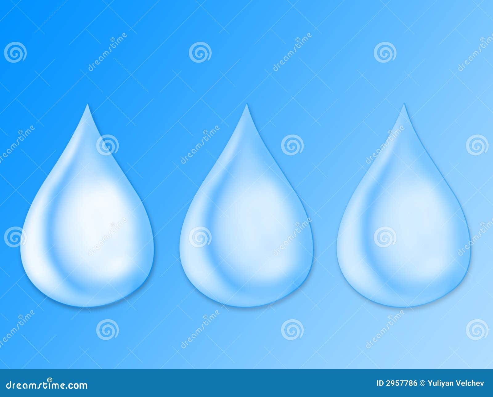 Three drops stock illustration. Illustration of drop, drink - 2957786