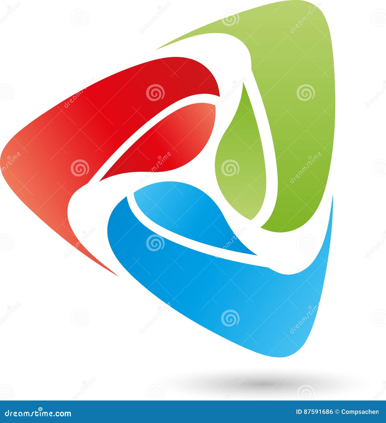 Three Drops, Colored, Digital, Logo Stock Vector - Illustration of blue ...