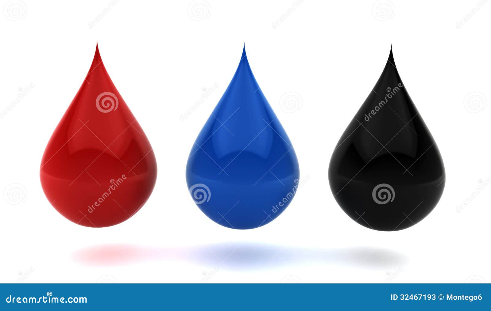 Three drops stock illustration. Illustration of closeup - 32467193