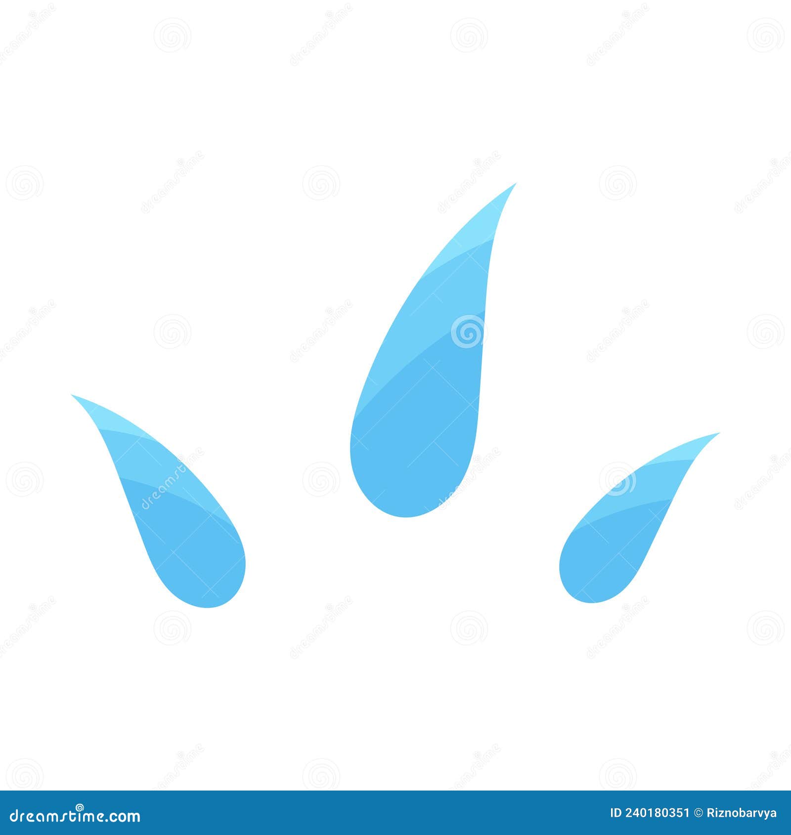 Three Drops. Design Element, Flat Vector Illustration Stock Vector ...