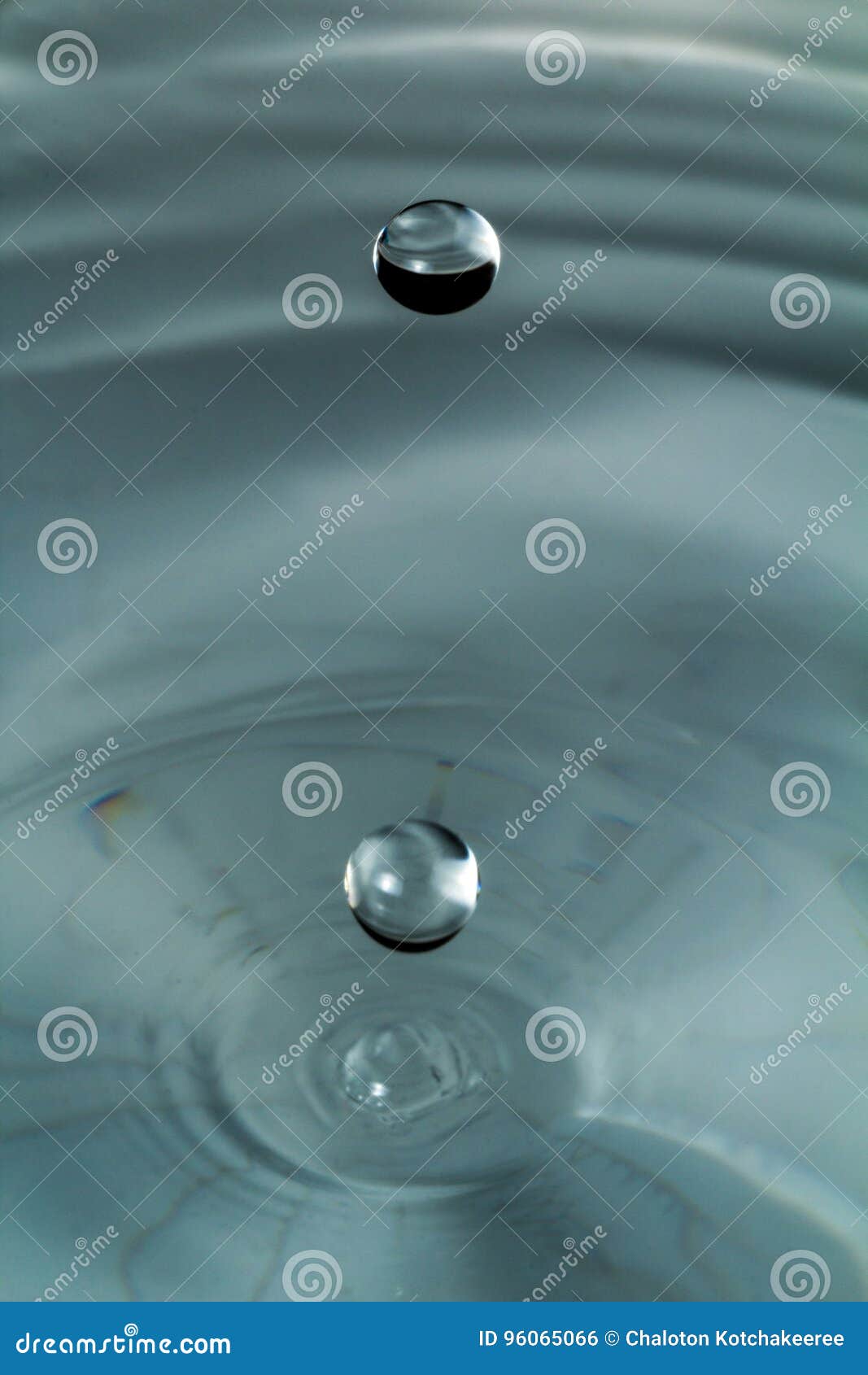 Three drops of water stock photo. Image of liquid, ripple - 96065066