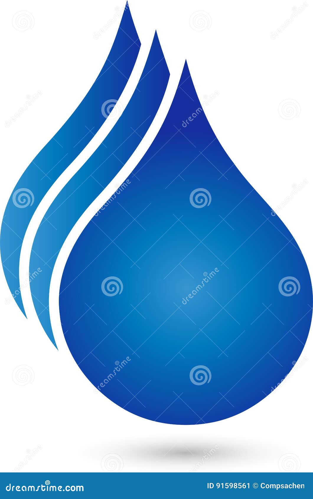 Three Drops, Water and Wellness Logo Stock Vector - Illustration of ...