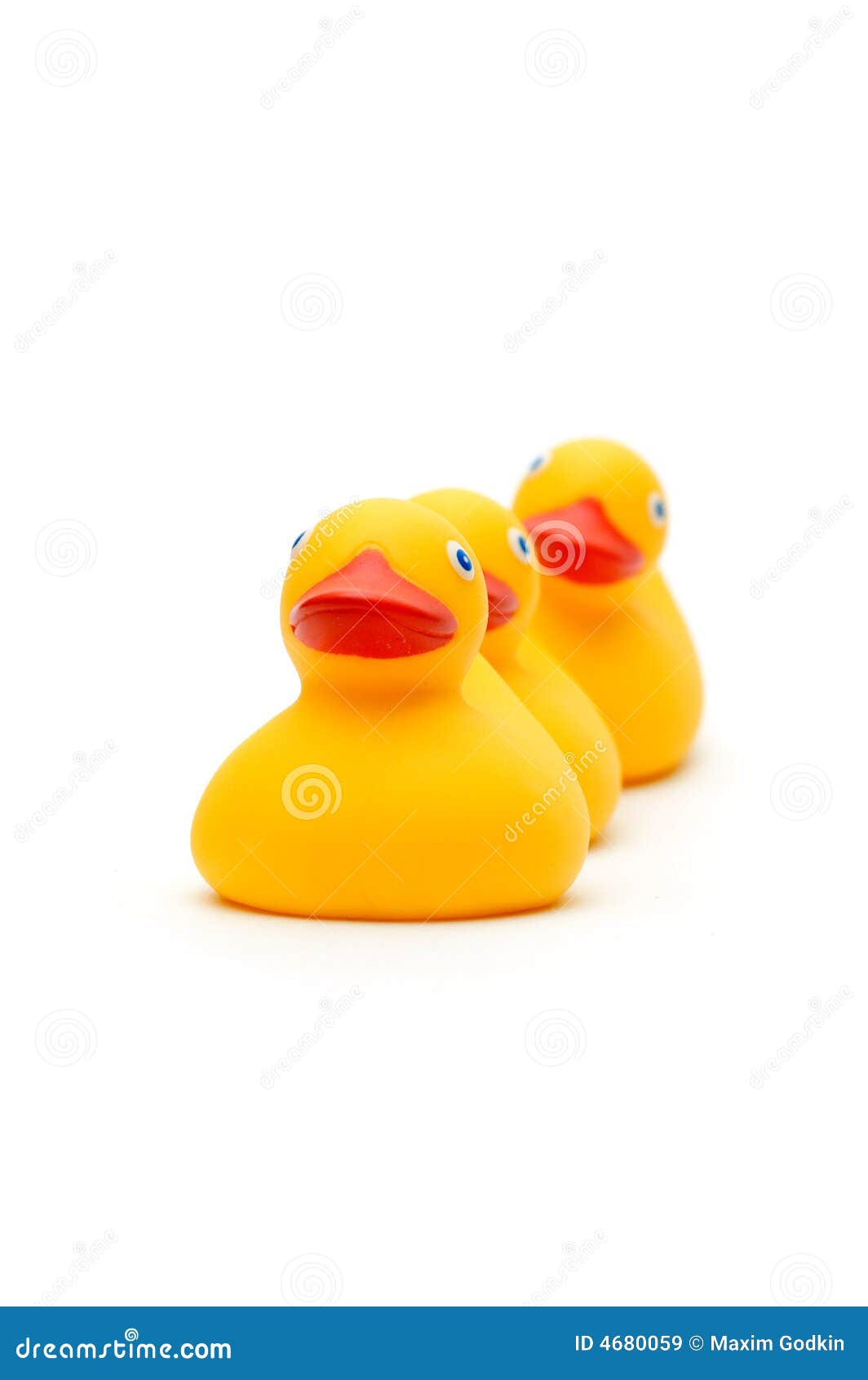 The three ducks isolated stock image. Image of rubber - 4680059