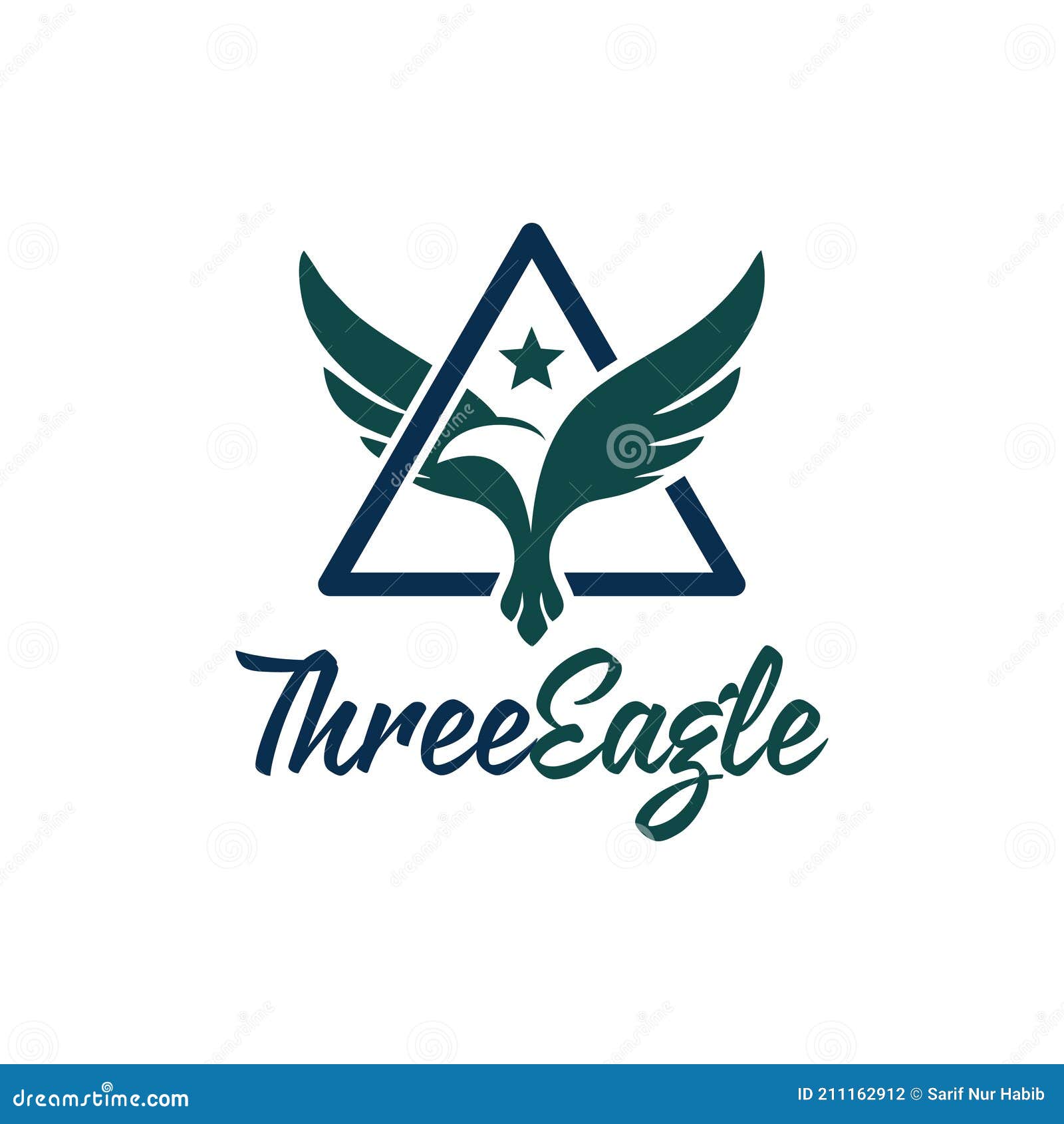 Three Eagle Head Sketches Isolated On White Vector Illustration ...