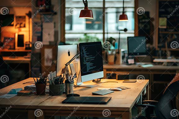 Three Efficient Employees Utilizing Technology in Office Seminar ...