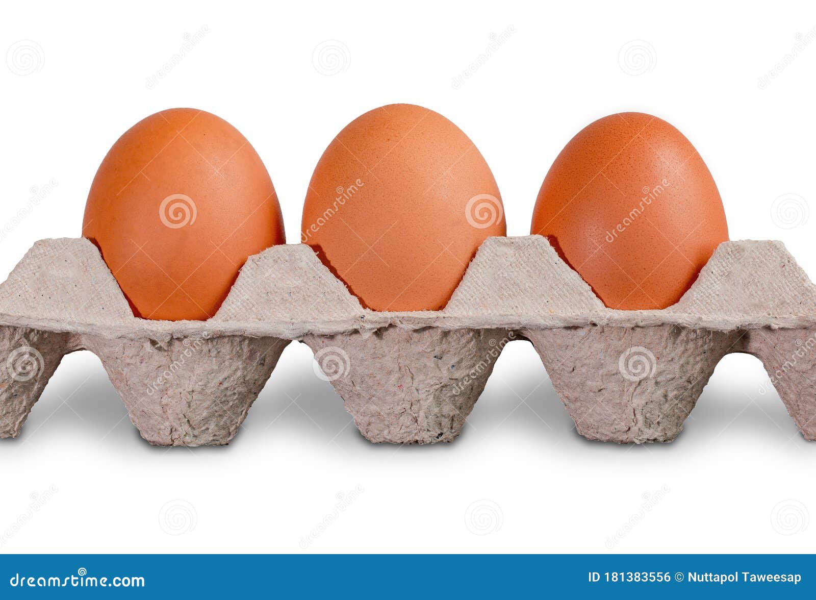 Three Eggs in Egg Carton with Distance , No Social Distancing , on ...