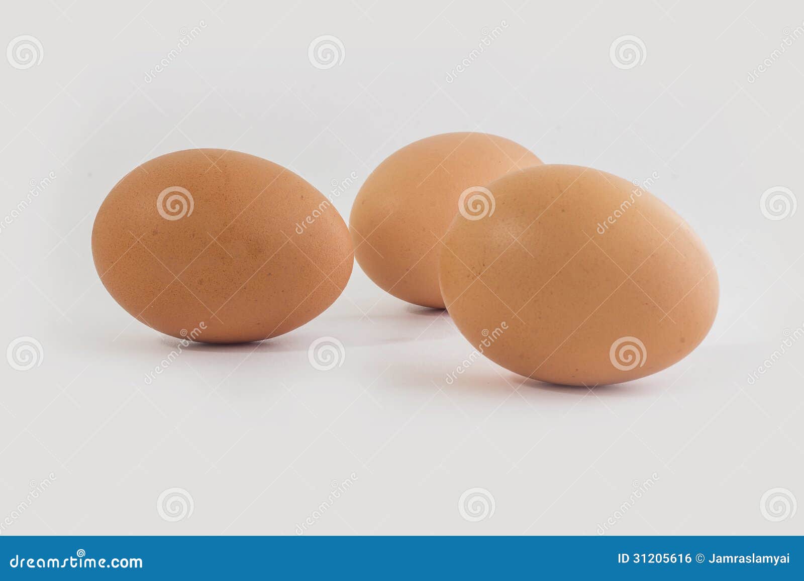 Three eggs stock photo. Image of large, food, hens, freshness - 31205616