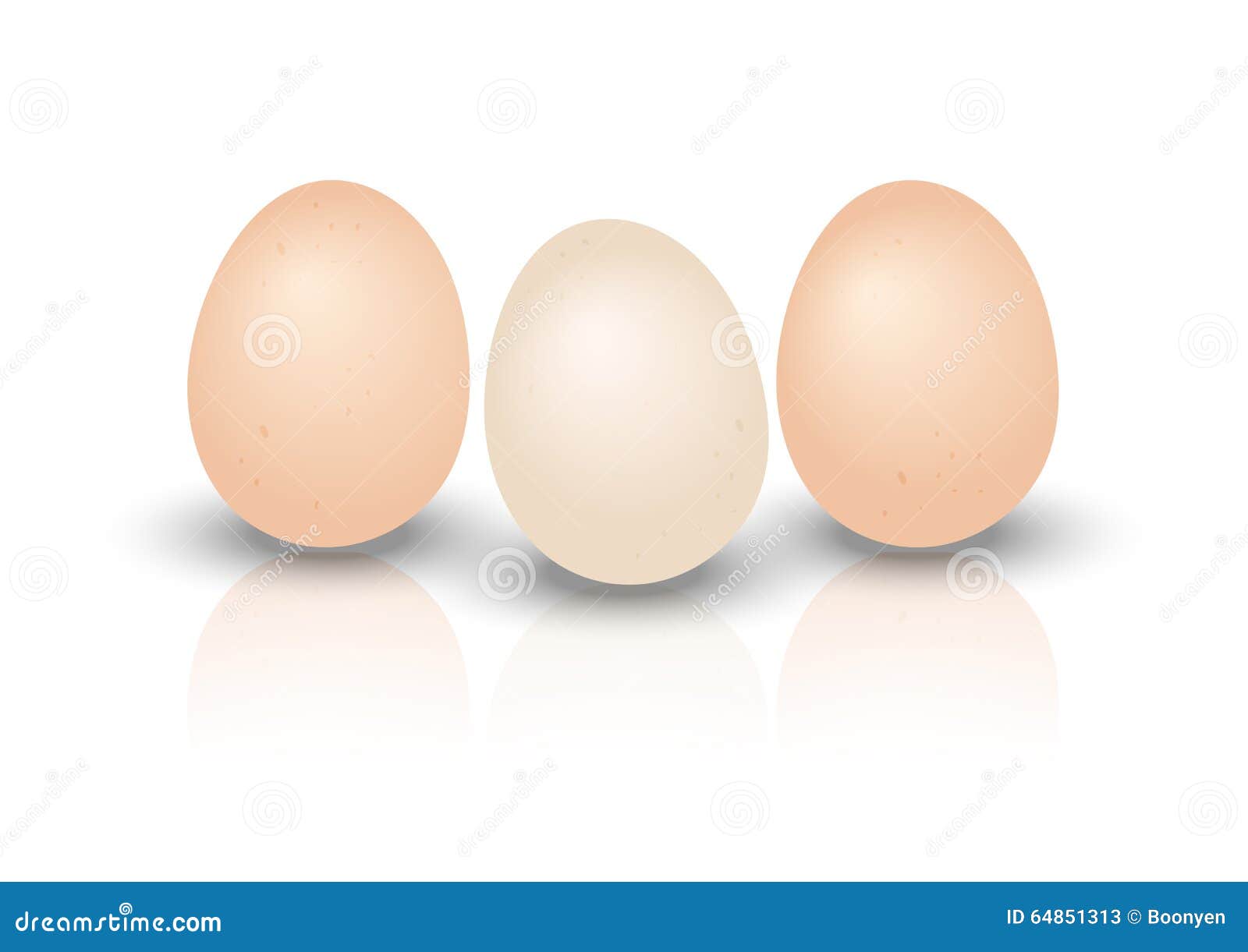 Three Eggs. Isolated on White Background Stock Vector - Illustration of ...