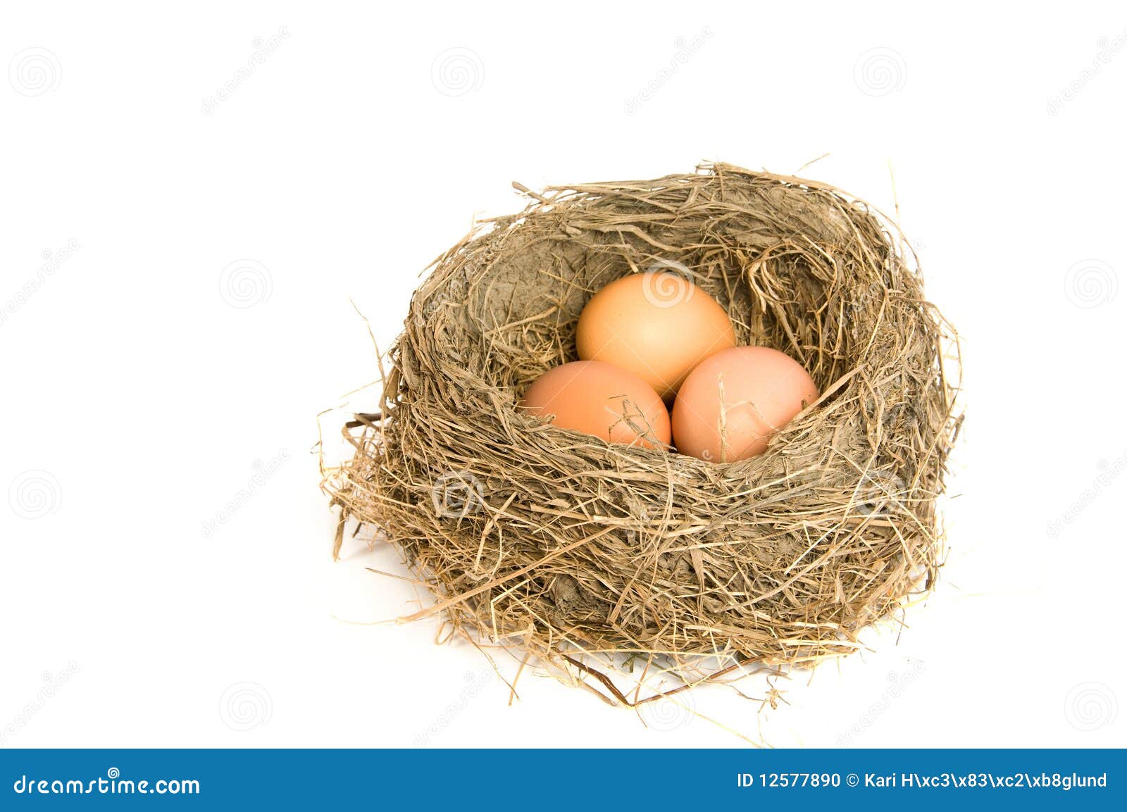 Three eggs in a nest stock photo. Image of brown, eating - 12577890 Three eggs in a nest stock photo. Image of brown, eating - 12577890
