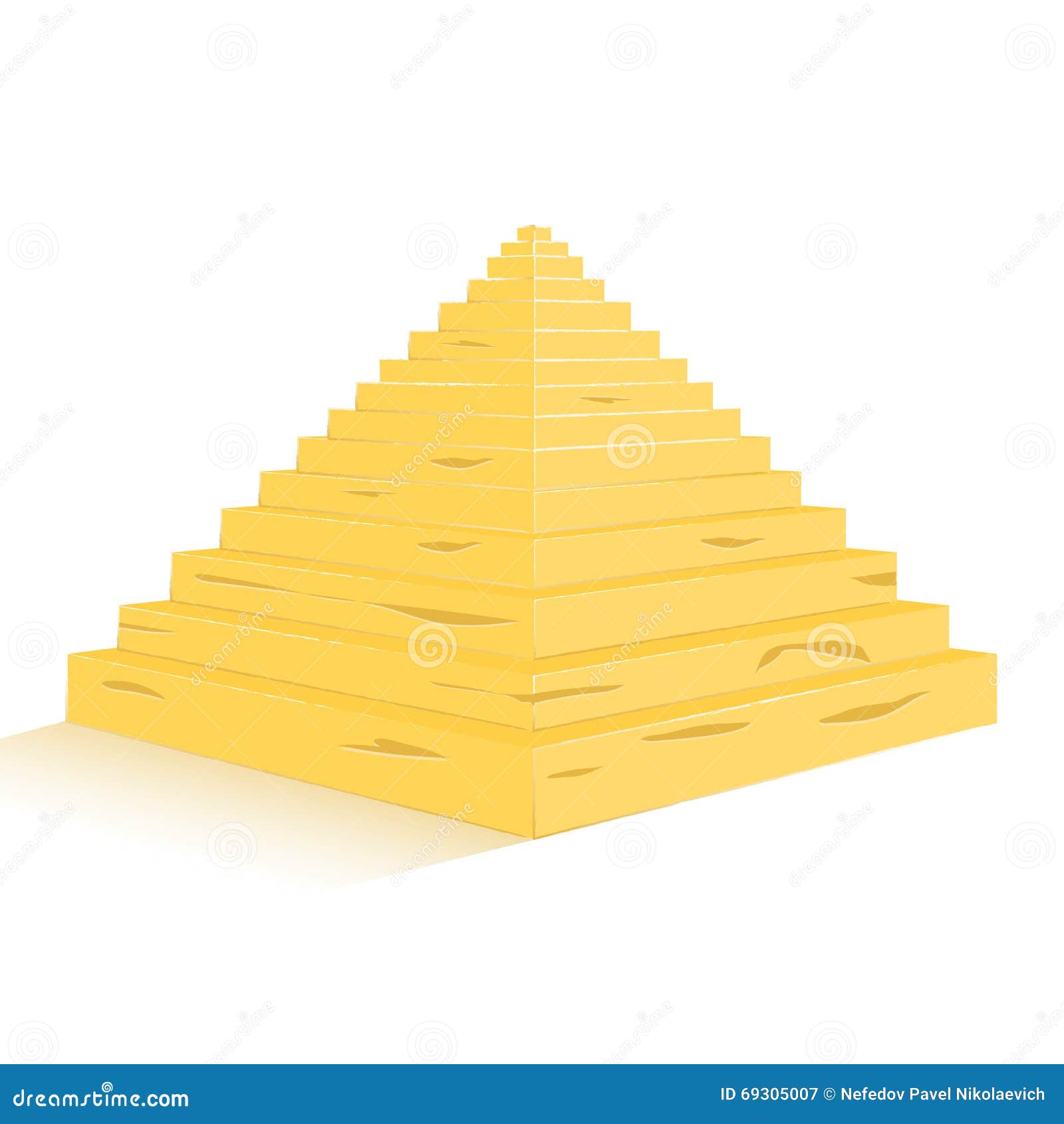 Three Egypt Pyramids Vector Stock Vector - Illustration of concept ...