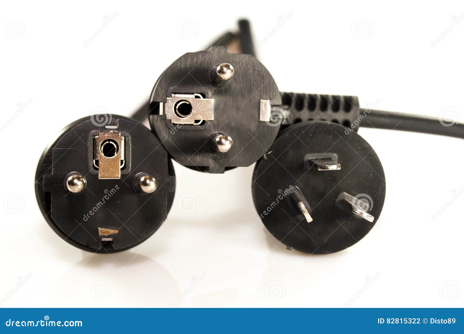 Three electric plugs stock photo. Image of surge, plugs - 82815322