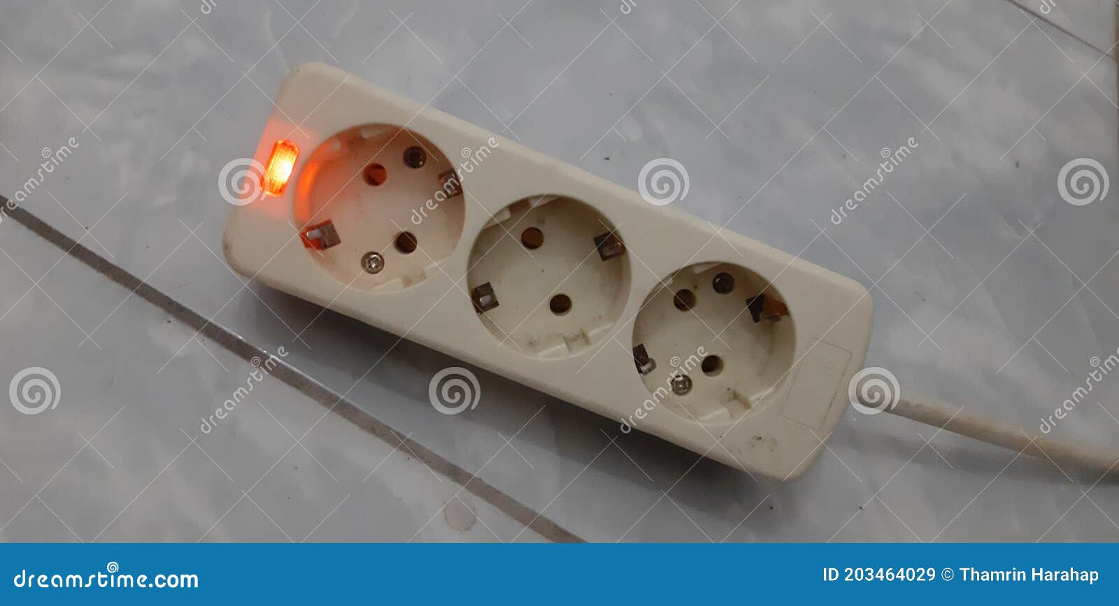 Three Electric Plugs with Indicators Stock Image - Image of indicator ...