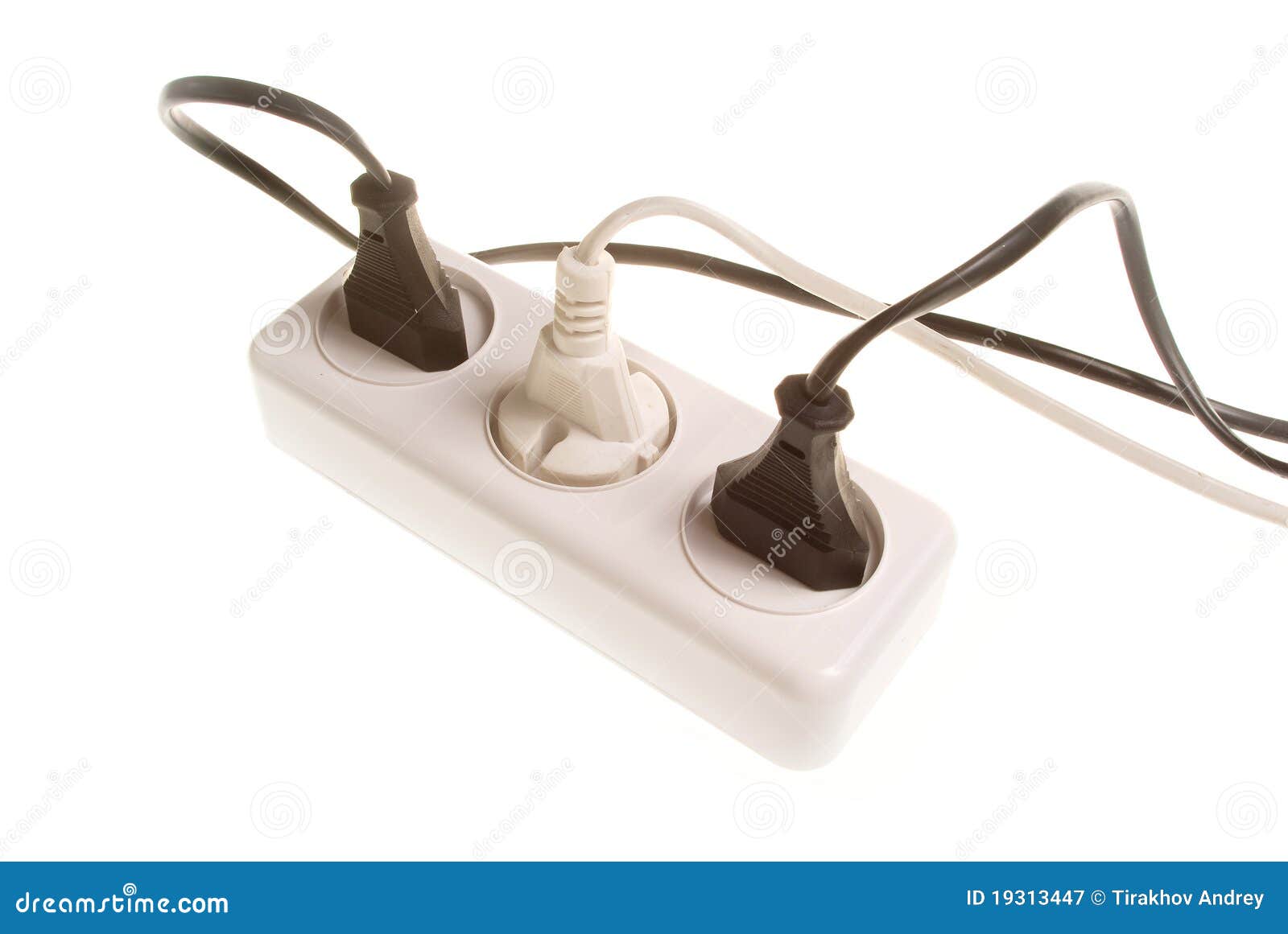 Three electrical plugs stock image. Image of isolated - 19313447