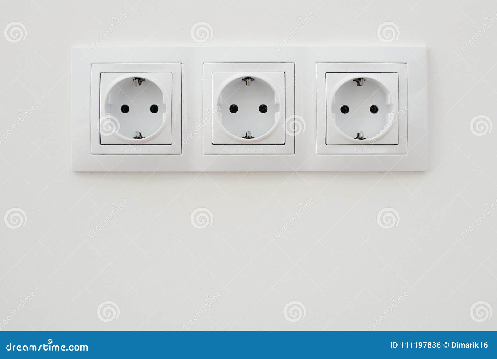 Three electrical socket stock photo. Image of connector - 111197836