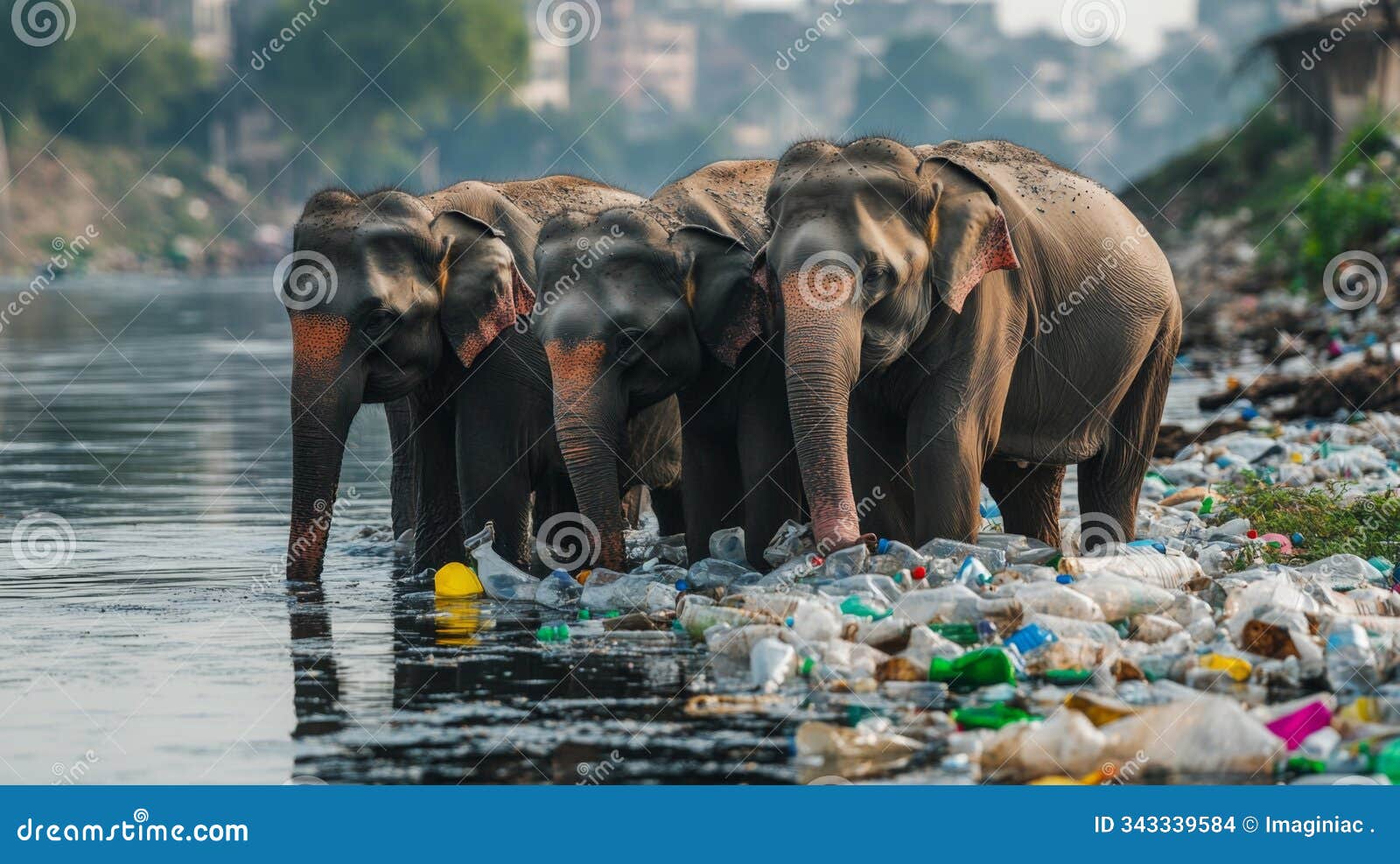 Elephants Standing Under Tree At Sunrise On The Massai Mara Stock Photo ...