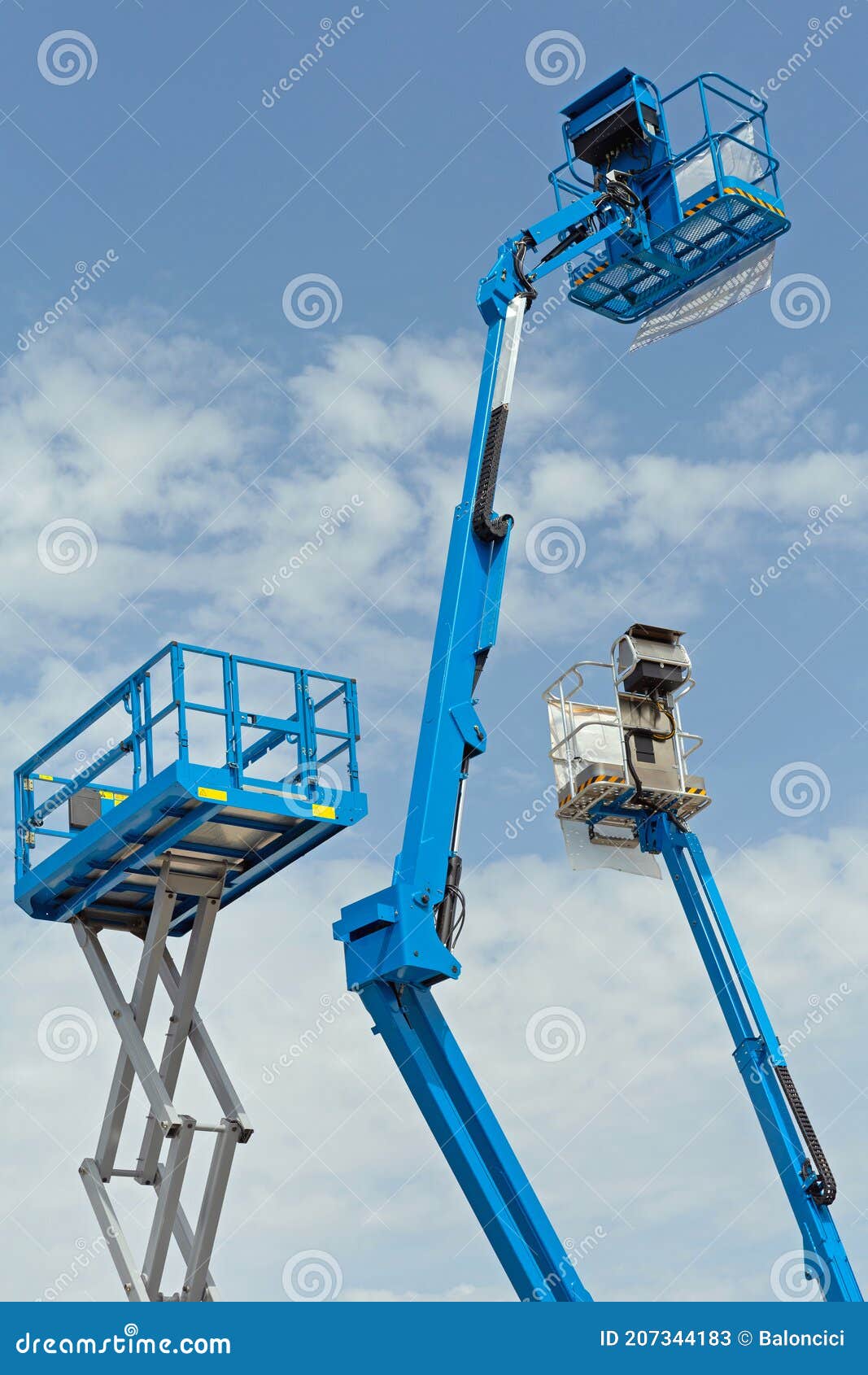 Elevated Platform Machines stock image. Image of construction - 207344183
