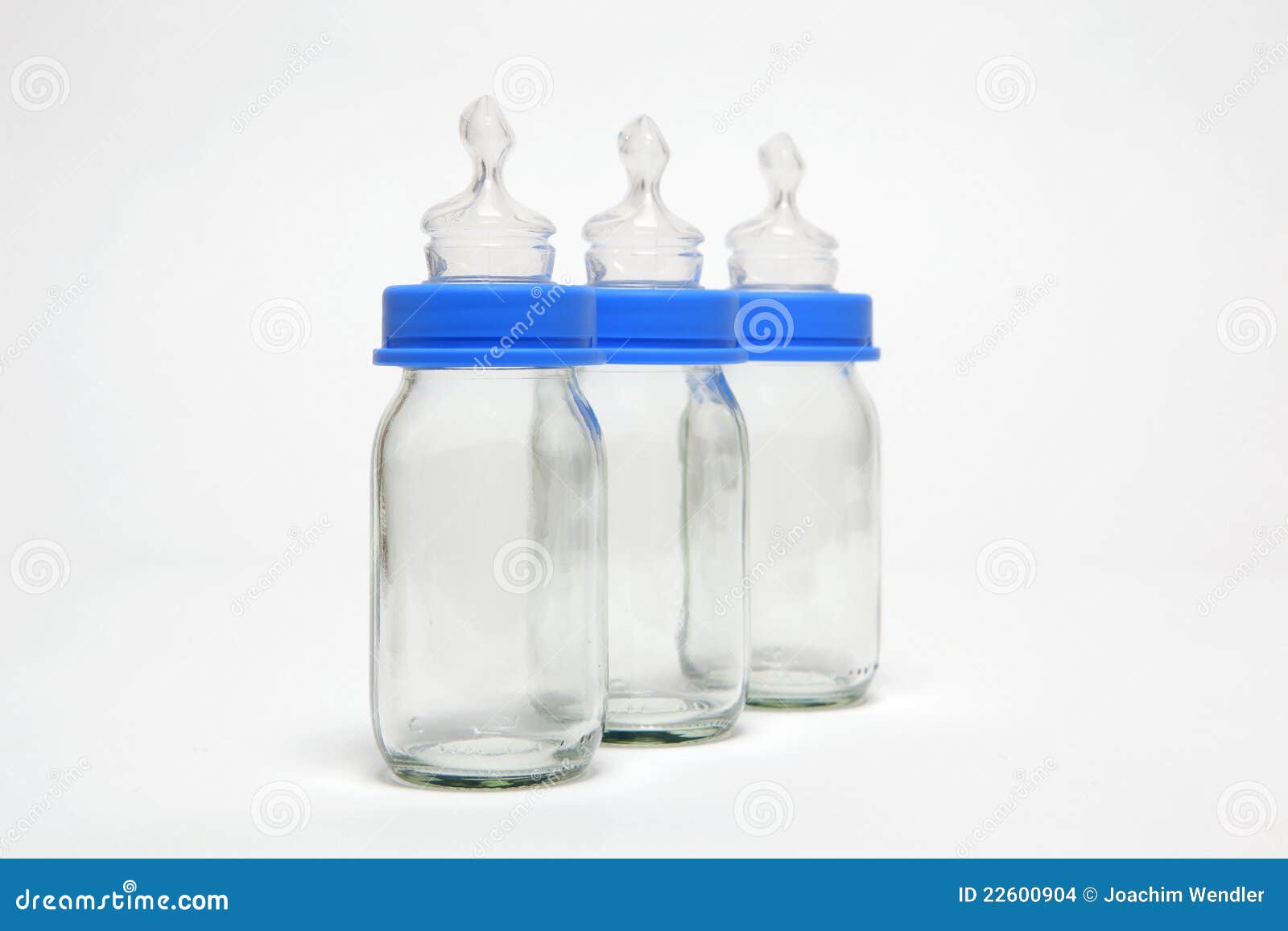 Three empty baby bottles stock photo. Image of beverage - 22600904