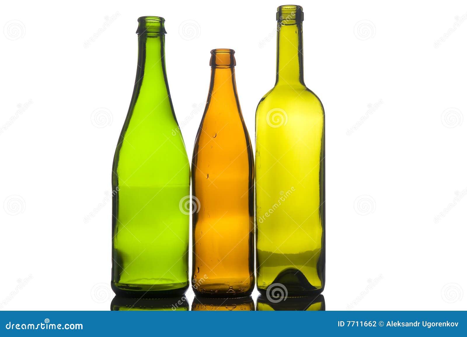 Three empty bottle stock photo. Image of beer, bottle - 7711662
