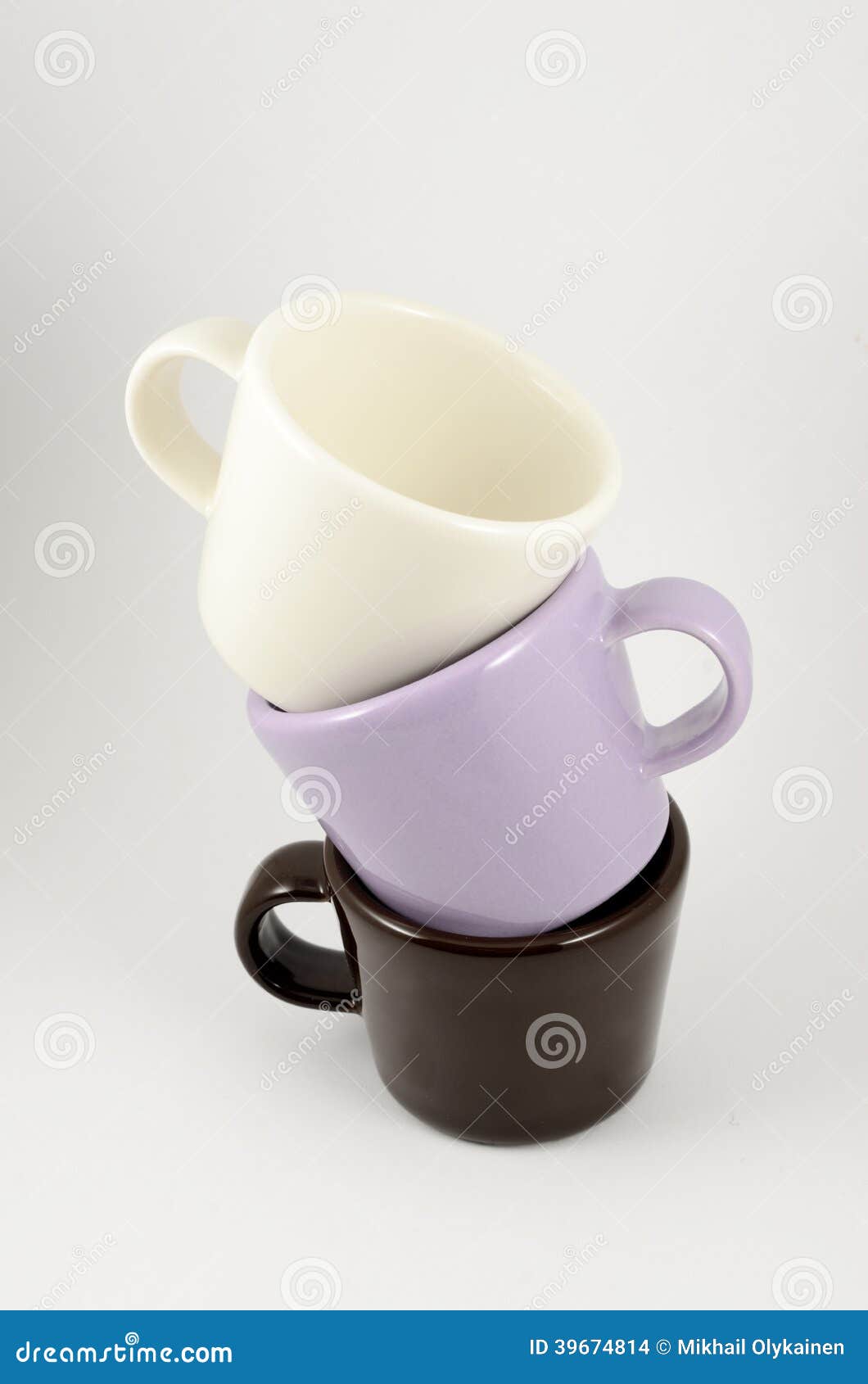 Three empty espresso cup stock photo. Image of dishware - 39674814