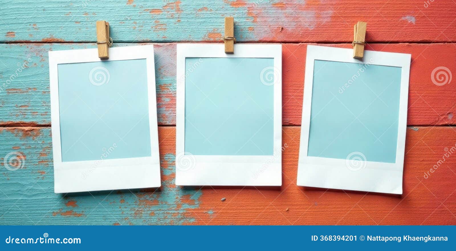 Polaroid Photos On Table Royalty-Free Cartoon | CartoonDealer.com ...