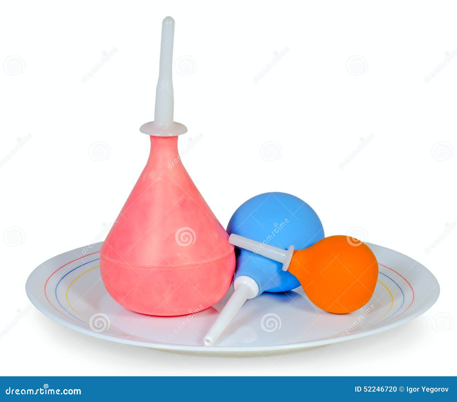 Three enemas stock photo. Image of crockery, close, aspirator - 52246720