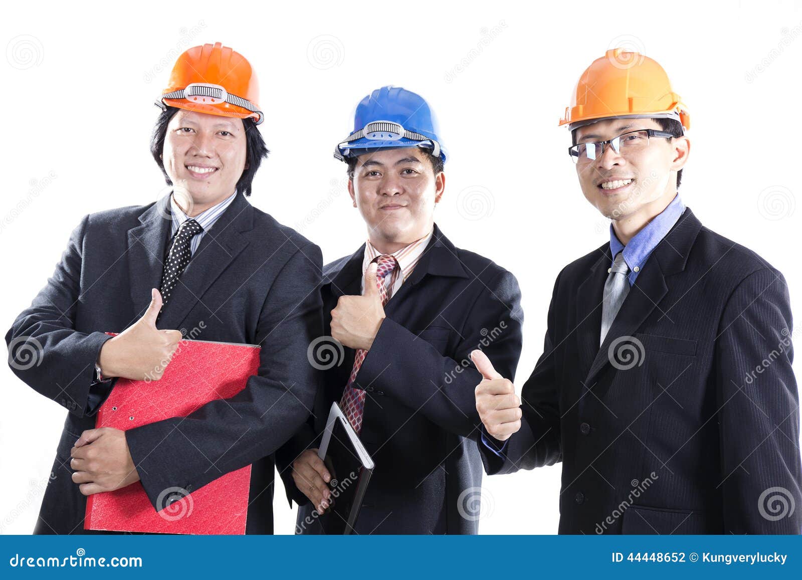 Three Engineers Thumb Up Sign Stock Photos - Free & Royalty-Free Stock ...