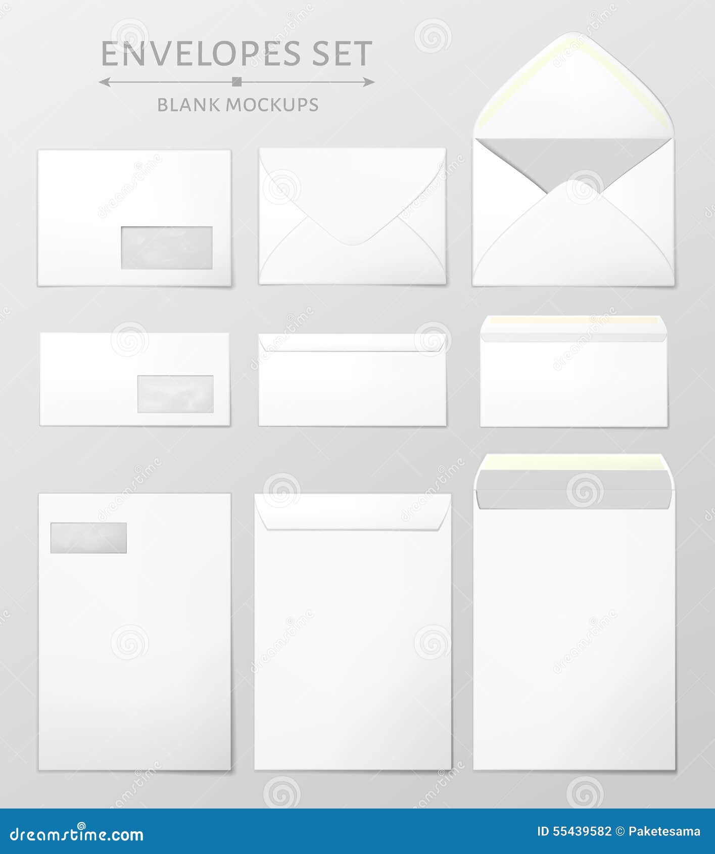 Three Envelopes Set Stock Illustrations – 45 Three Envelopes Set Stock ...