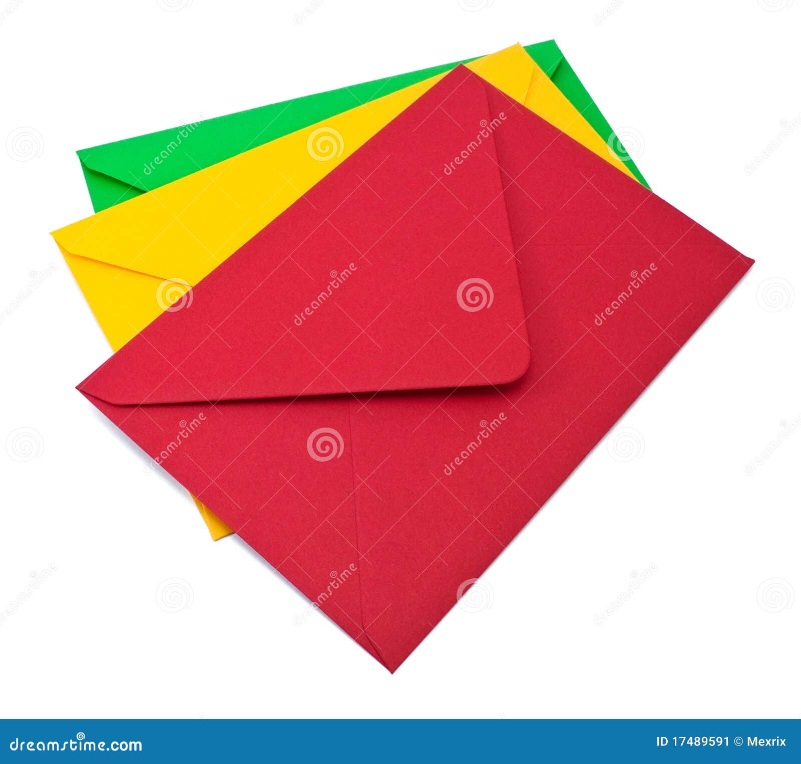 Three envelopes on white stock image. Image of envelope - 17489591