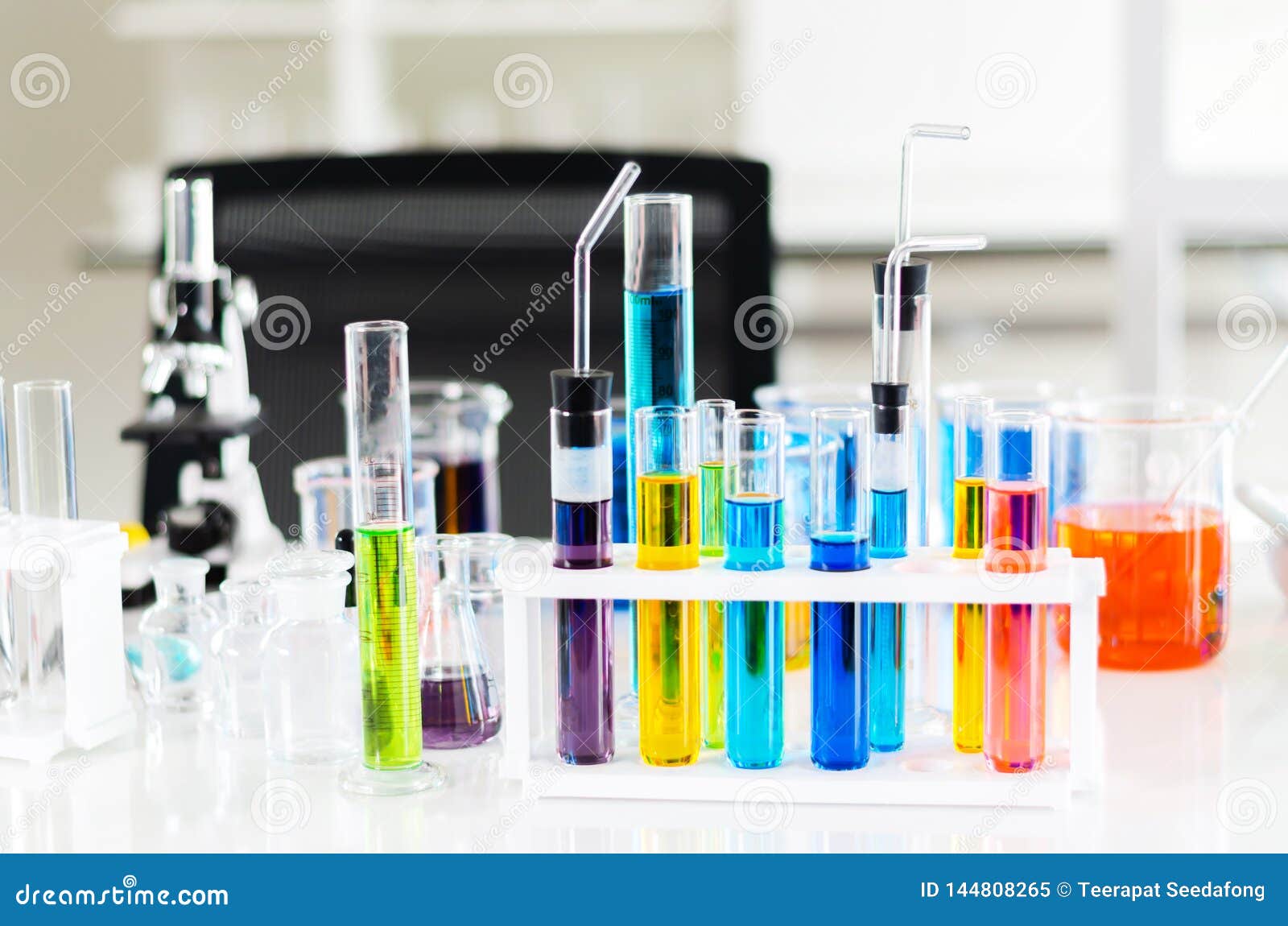 Three Erlenmeyer Flask , Glassware Stock Image - Image of experiment ...