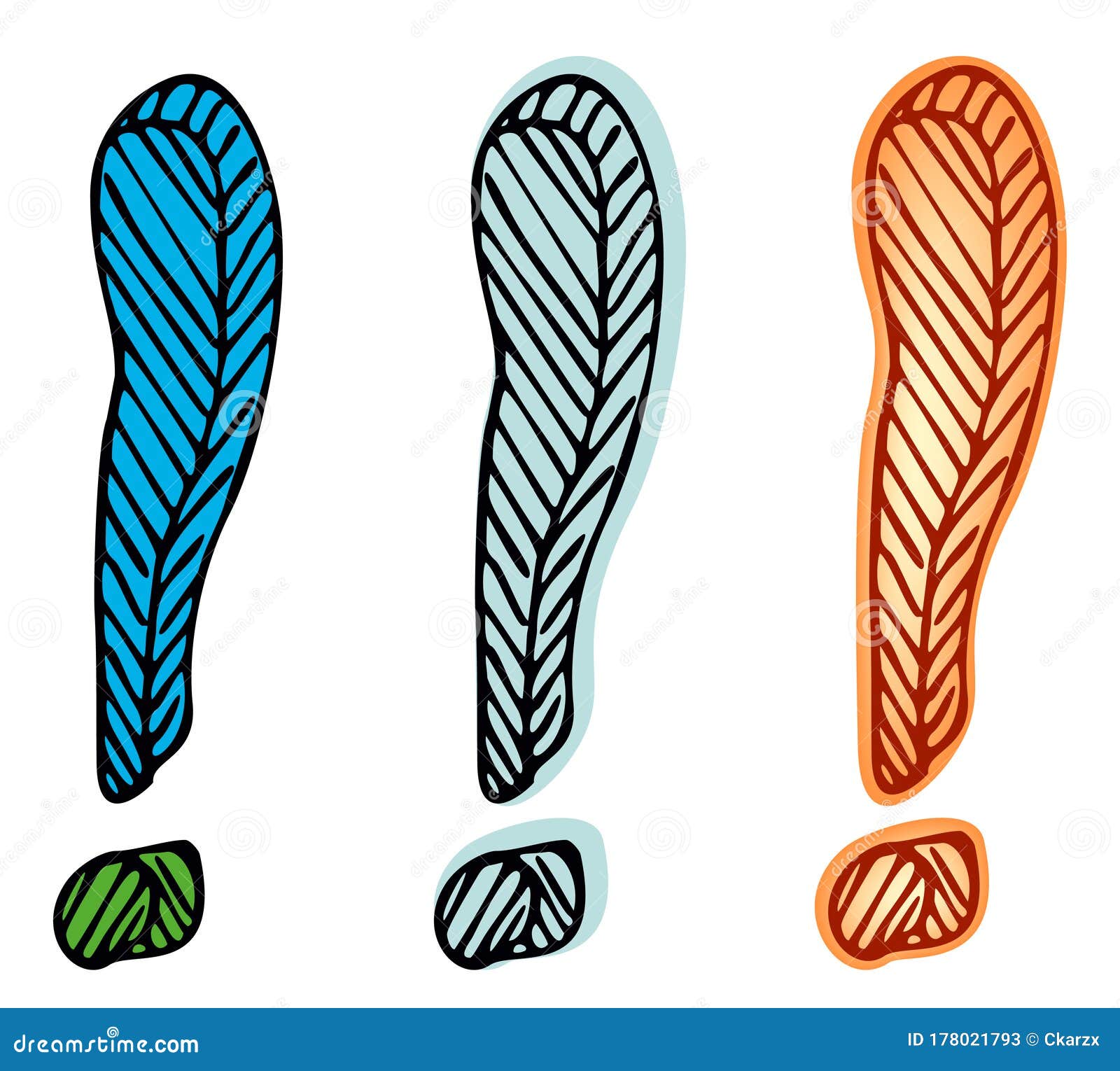 Three Exclamation Marks , Hand Drawn Comic Speech Bubble Template ...