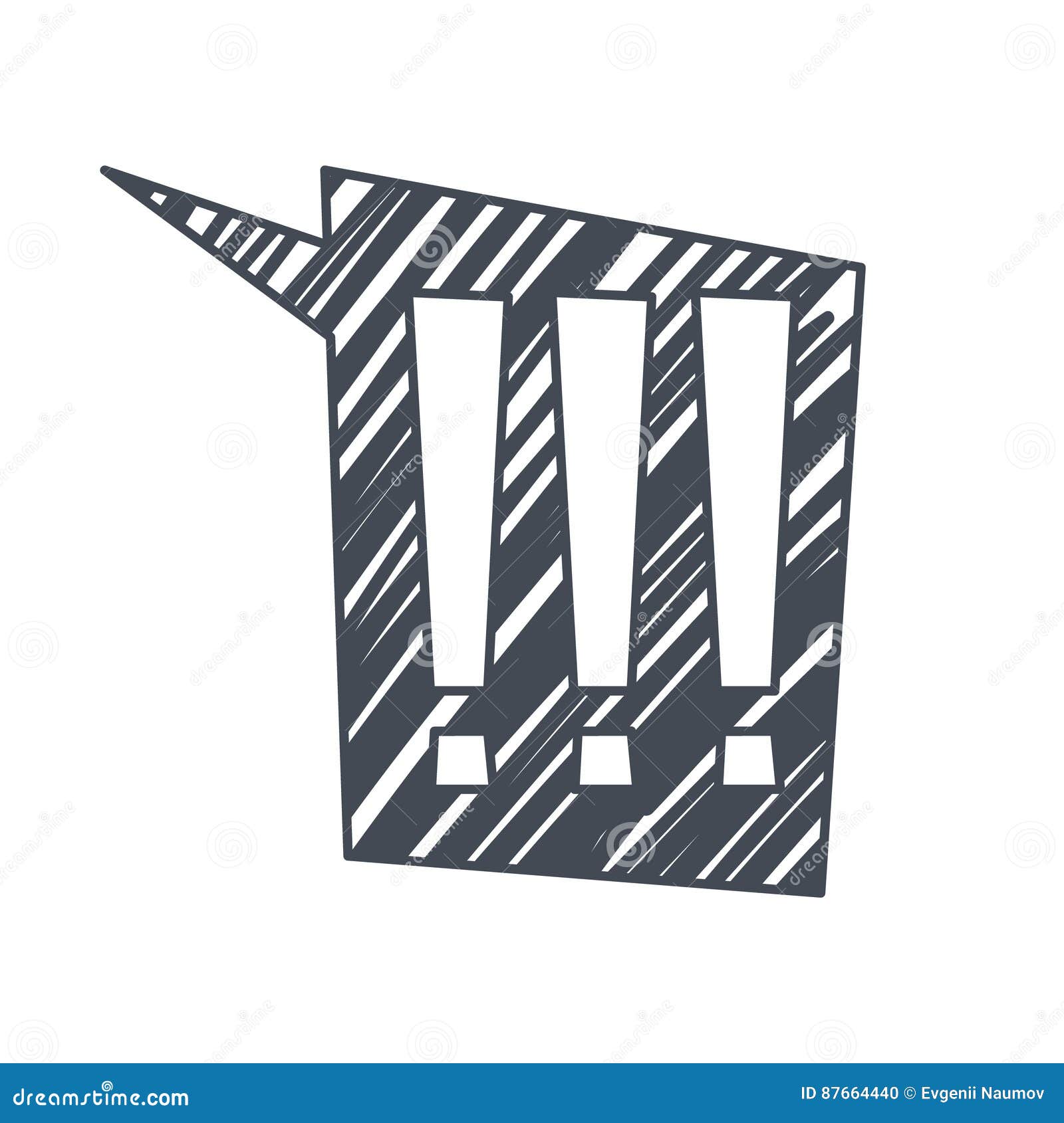 Three Exclamation Marks , Hand Drawn Comic Speech Bubble Template ...