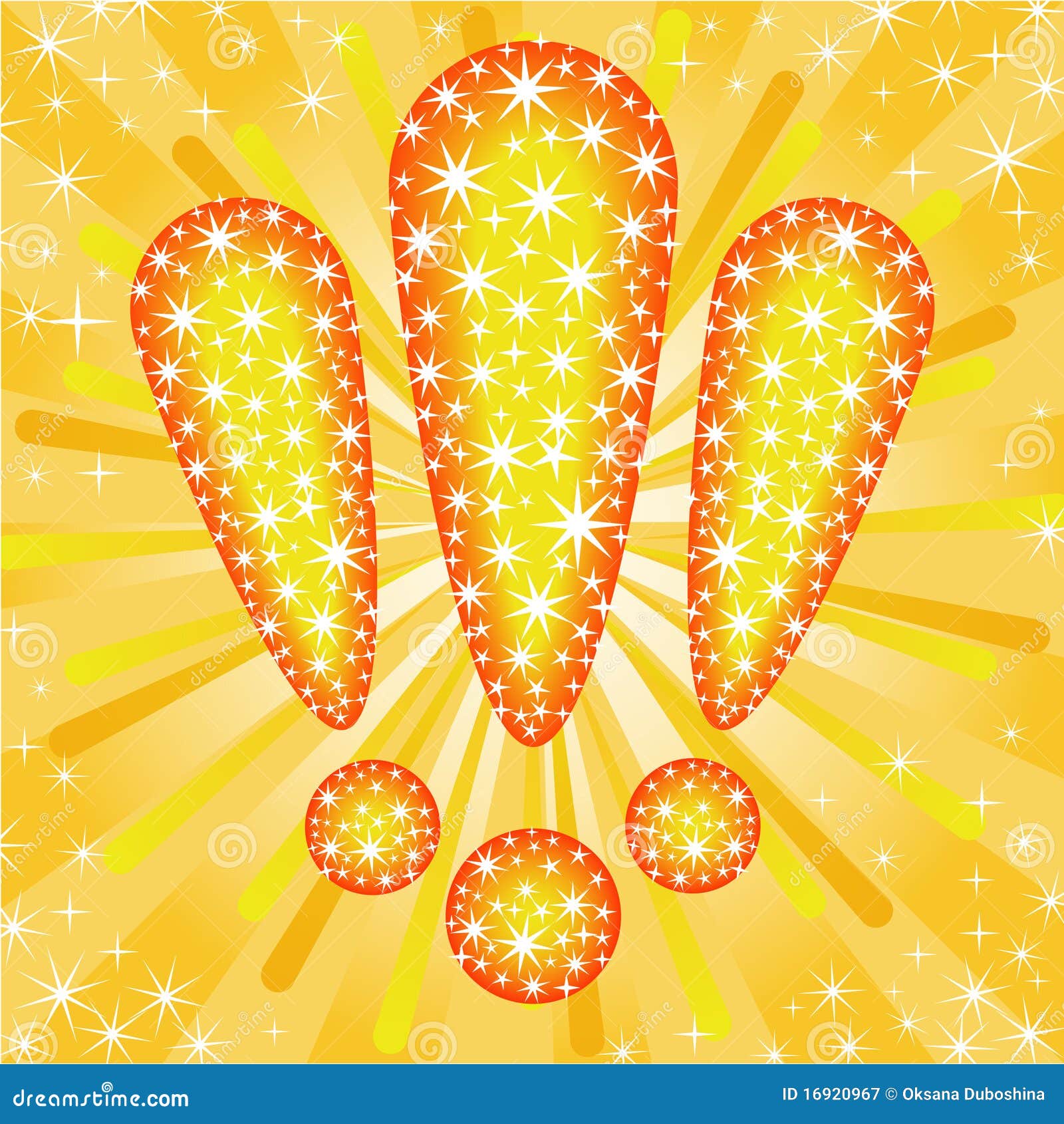 Three exclamation points stock vector. Illustration of color - 16920967