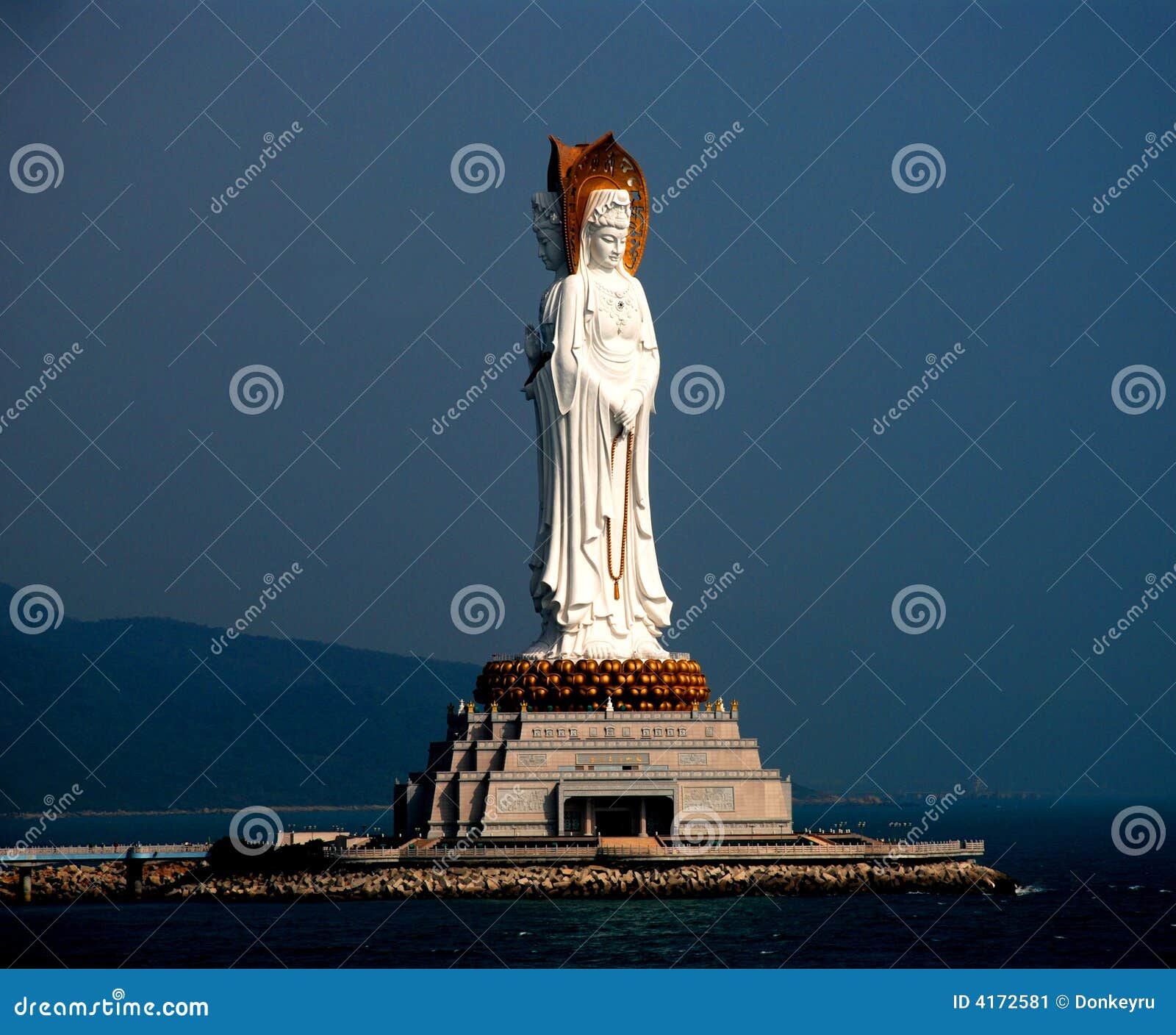 The Three Faced Statue of Kwan-yin Stock Image - Image of garden, faced ...
