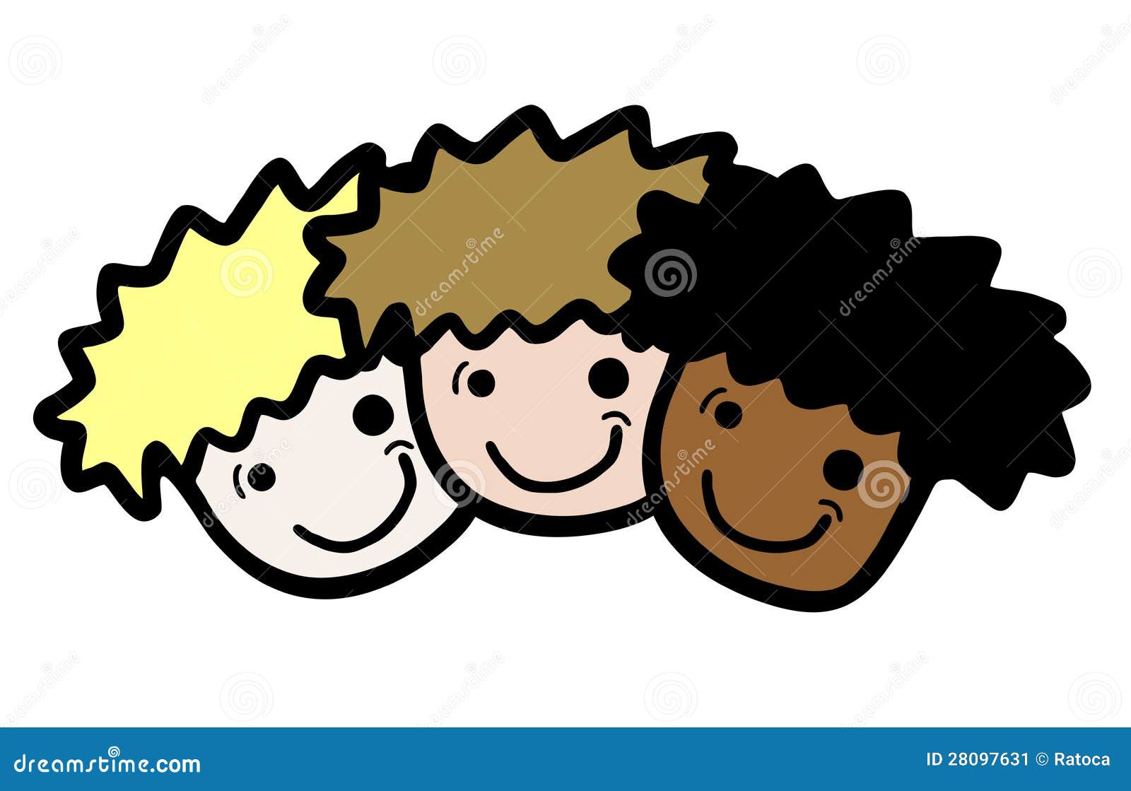 Three faces stock vector. Illustration of country, clan - 28097631