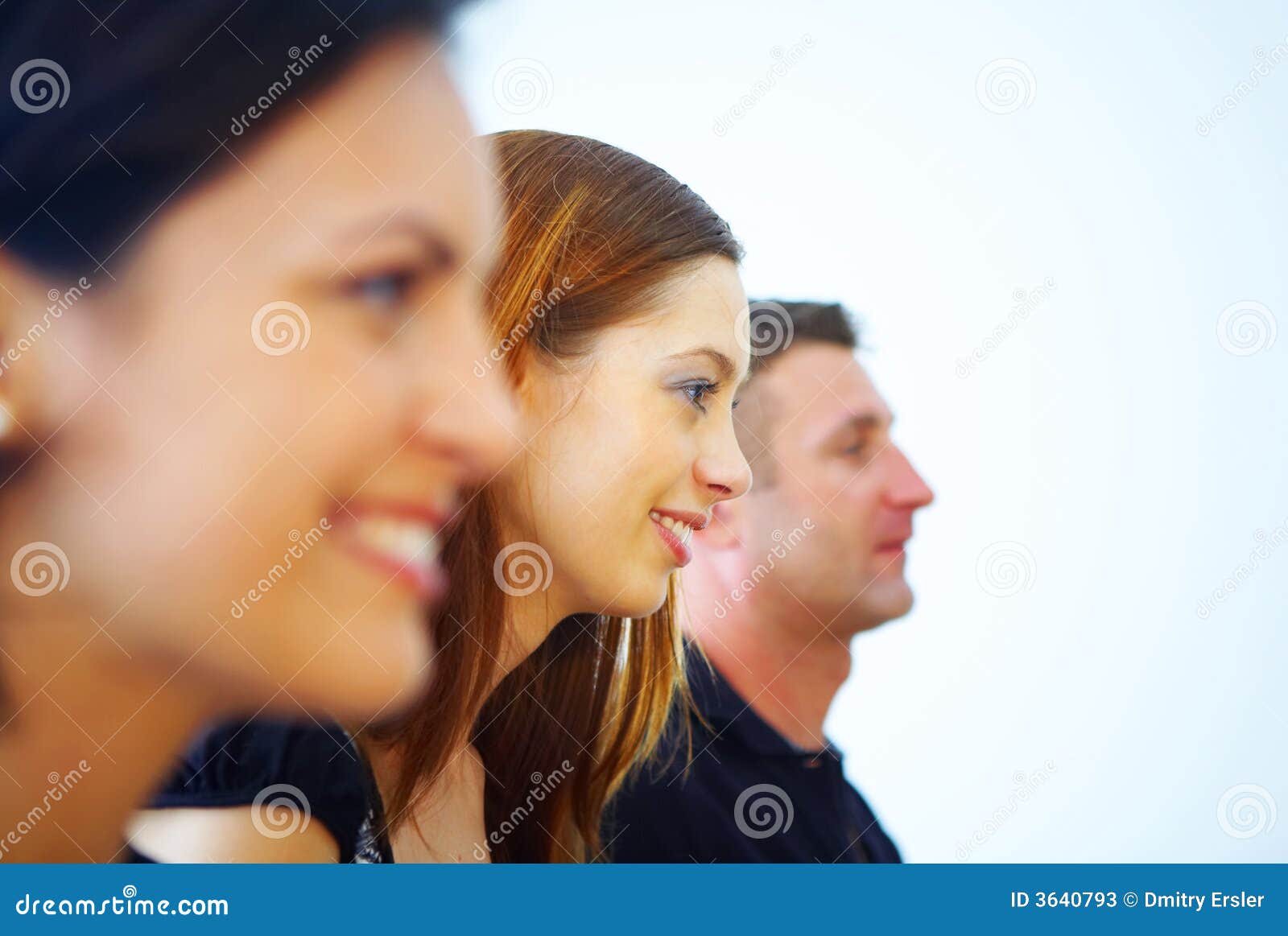 Three faces stock image. Image of head, collaboration - 3640793